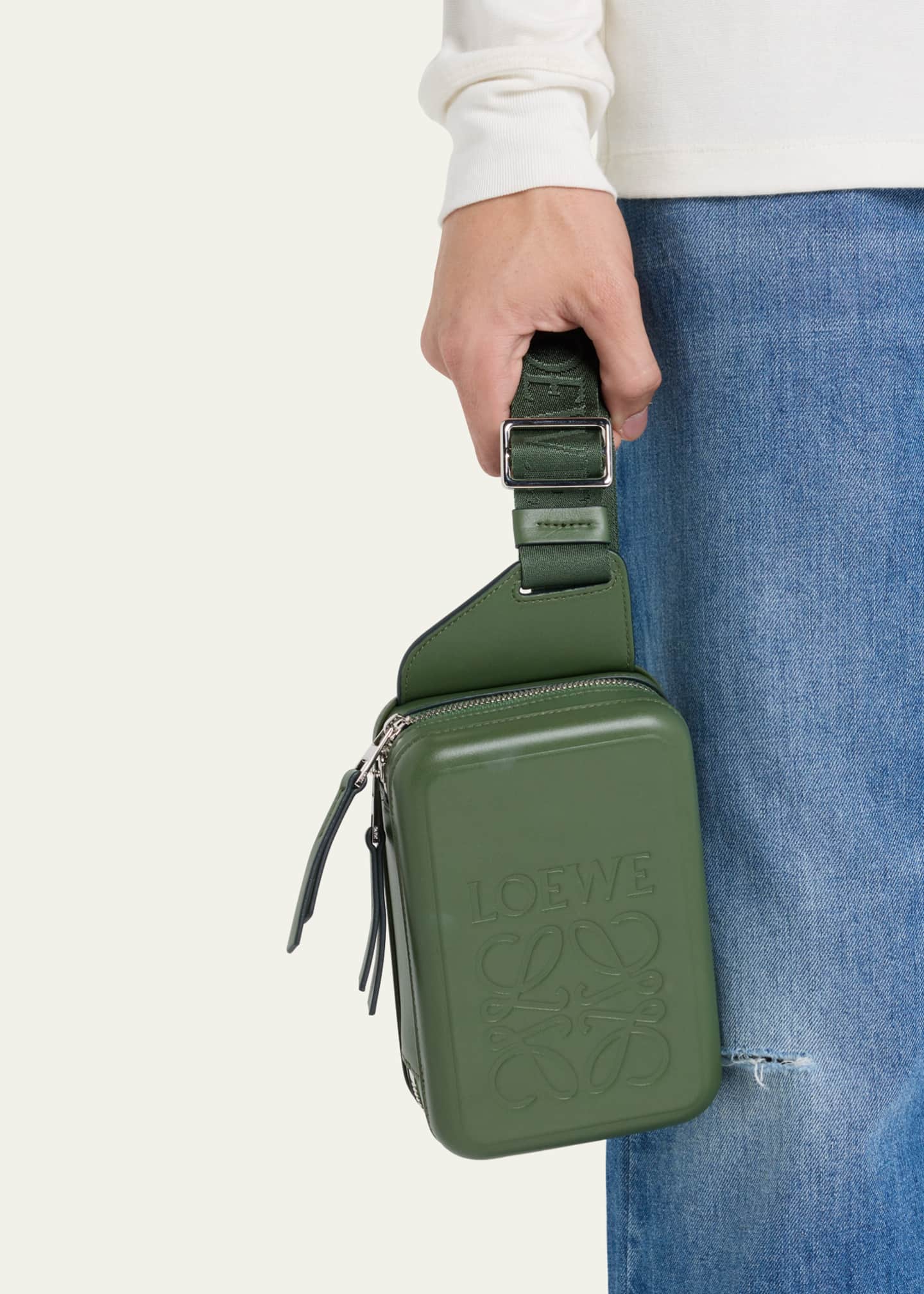 Loewe Men's Molded Sling Crossbody Bag - Bergdorf Goodman