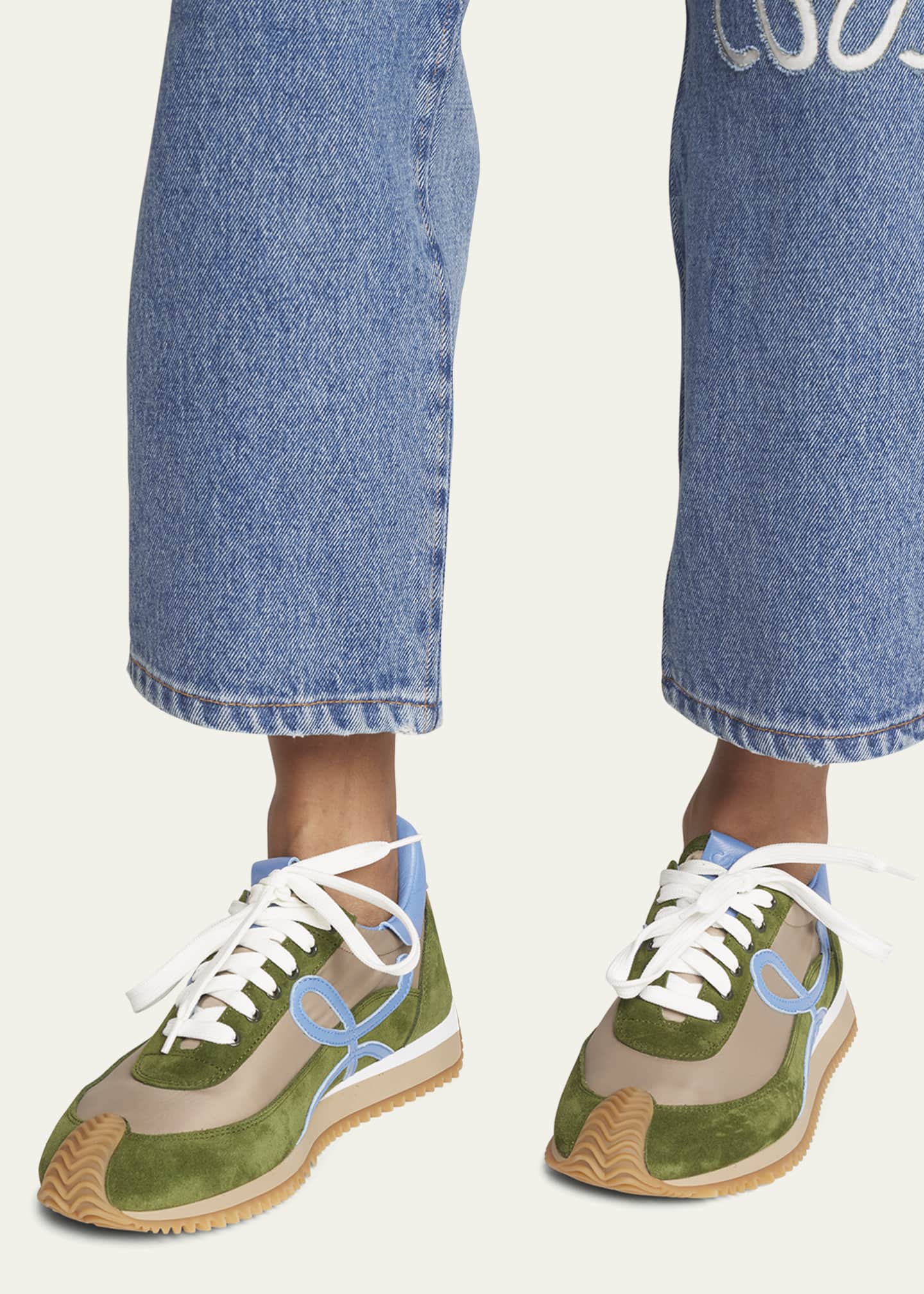 Loewe Flow Colorblock Runner Sneakers - Bergdorf Goodman