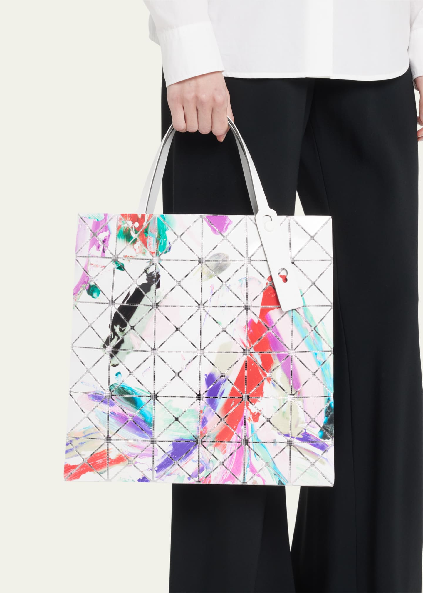 BAO BAO ISSEY MIYAKE Palette Printed Geo Tote Bag - Bergdorf Goodman