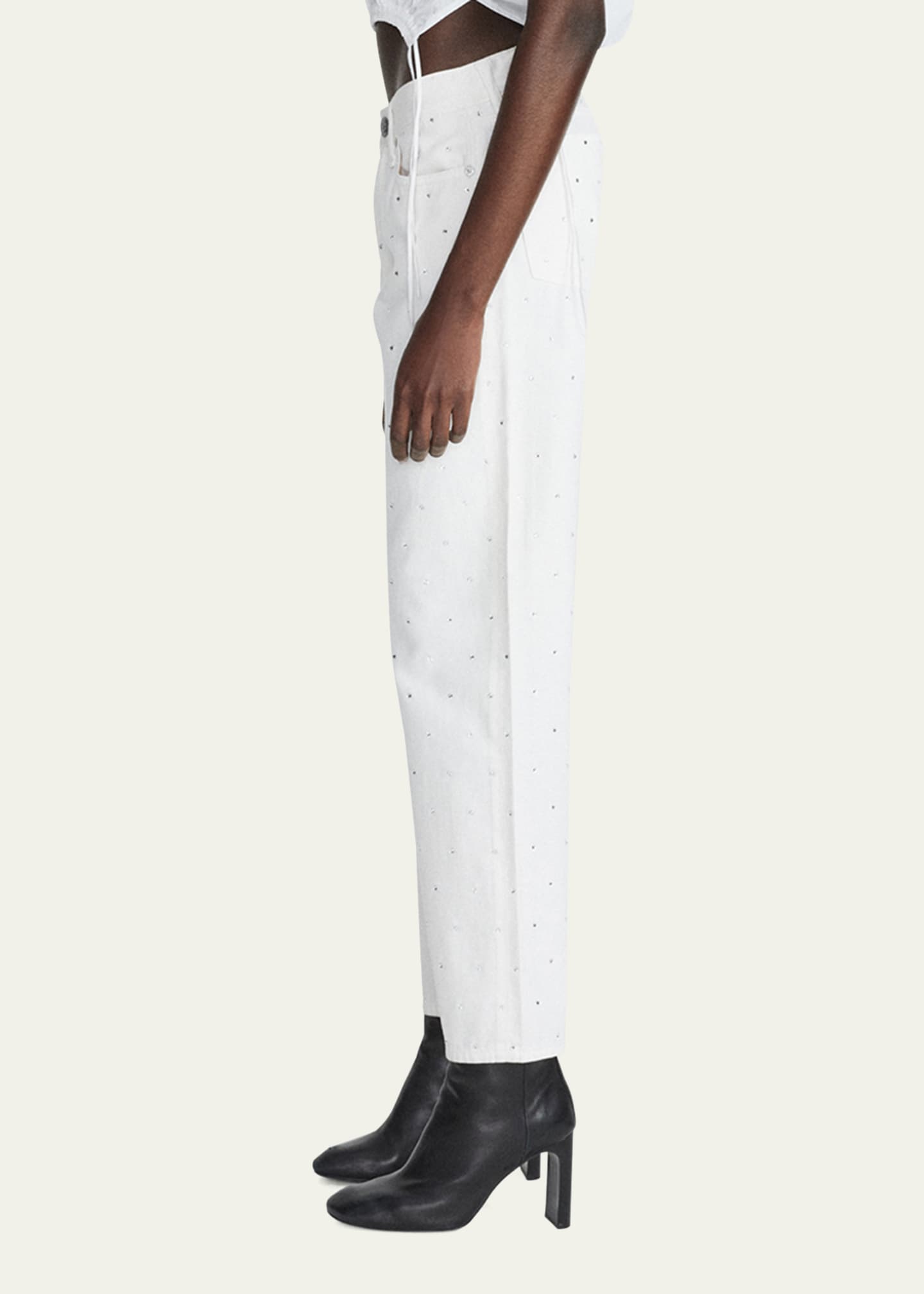 Rag & Bone Dre Low-Rise Baggy Rhinestone Jeans - Bergdorf Goodman