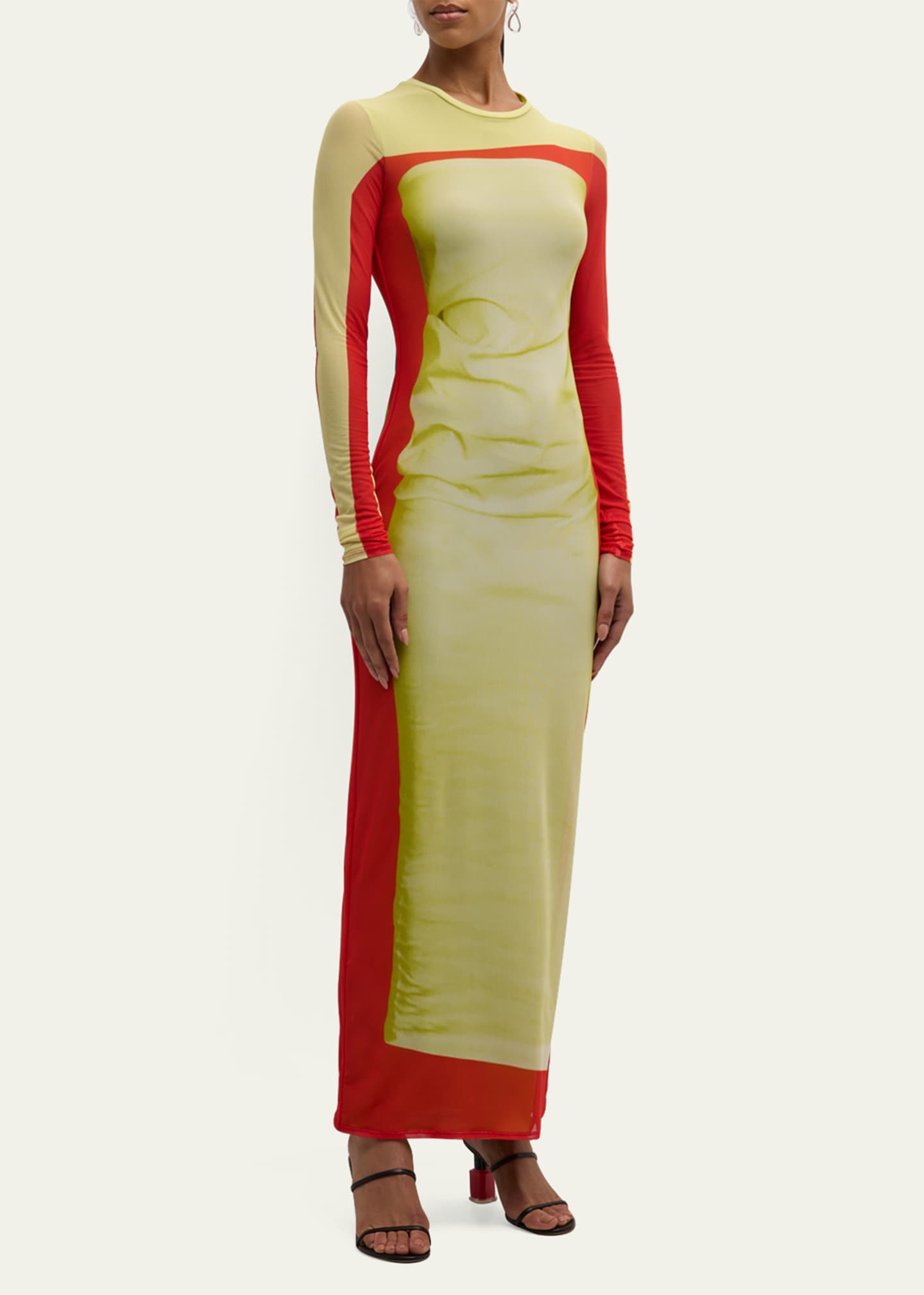 Loewe Trompe Loeil Printed Tube Dress Bergdorf Goodman