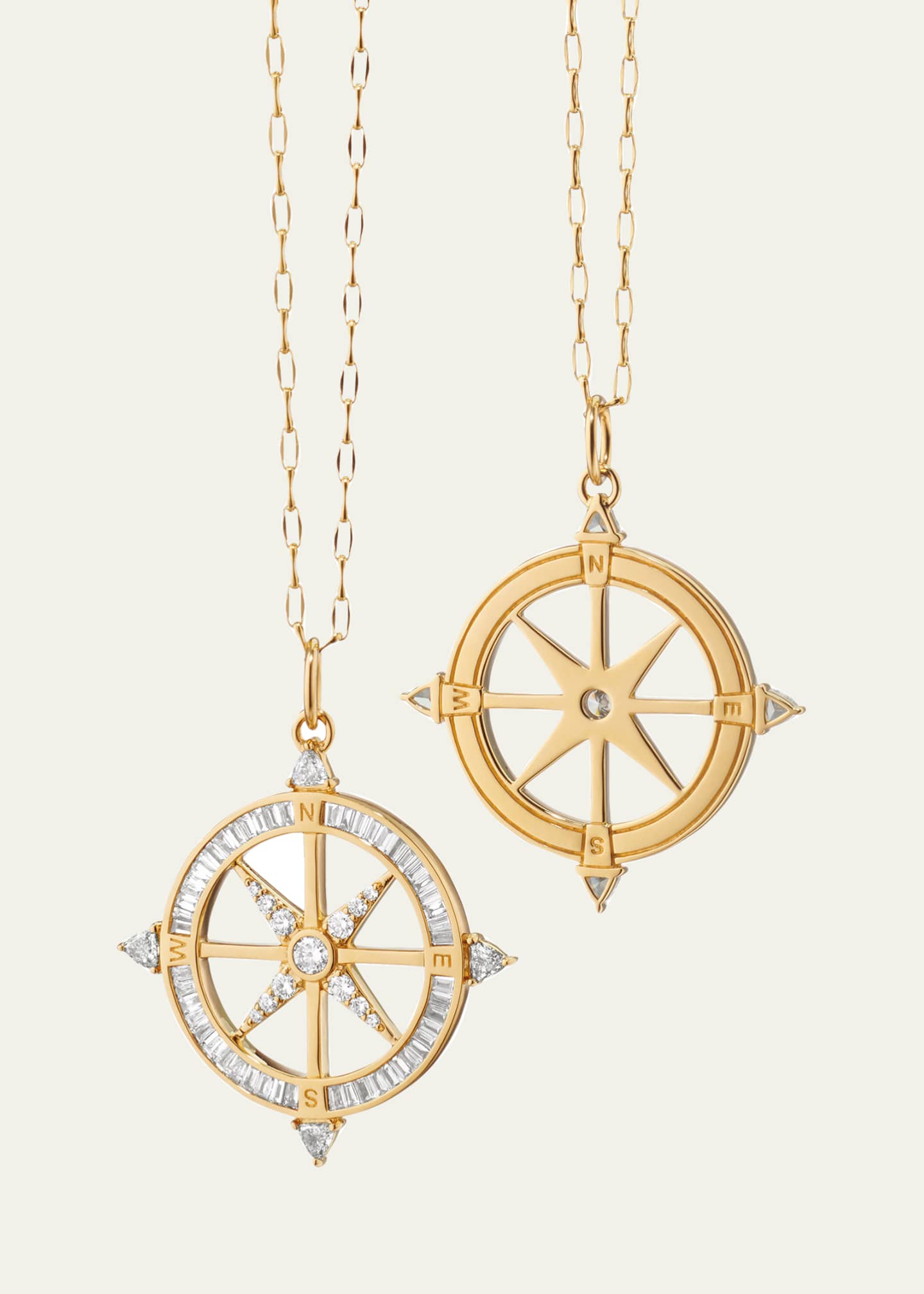 Monica Rich Kosann Adventure Diamond Compass Necklace - Bergdorf Goodman