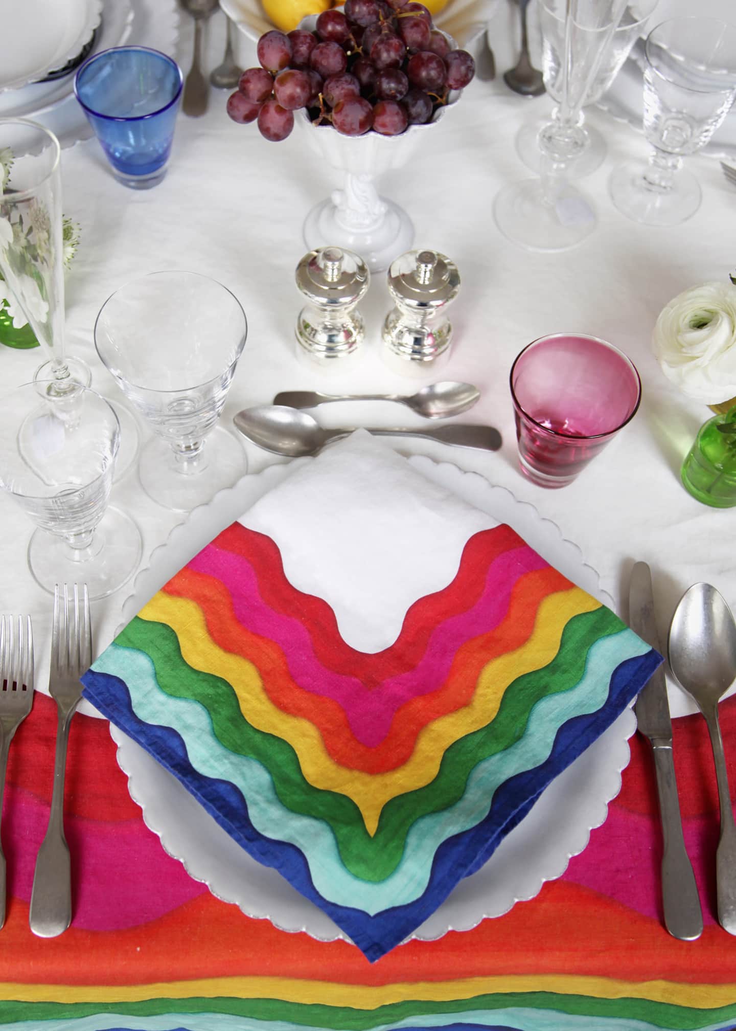 SUMMERILL & BISHOP Summer Rainbow Napkin, 20" Square - Bergdorf Goodman
