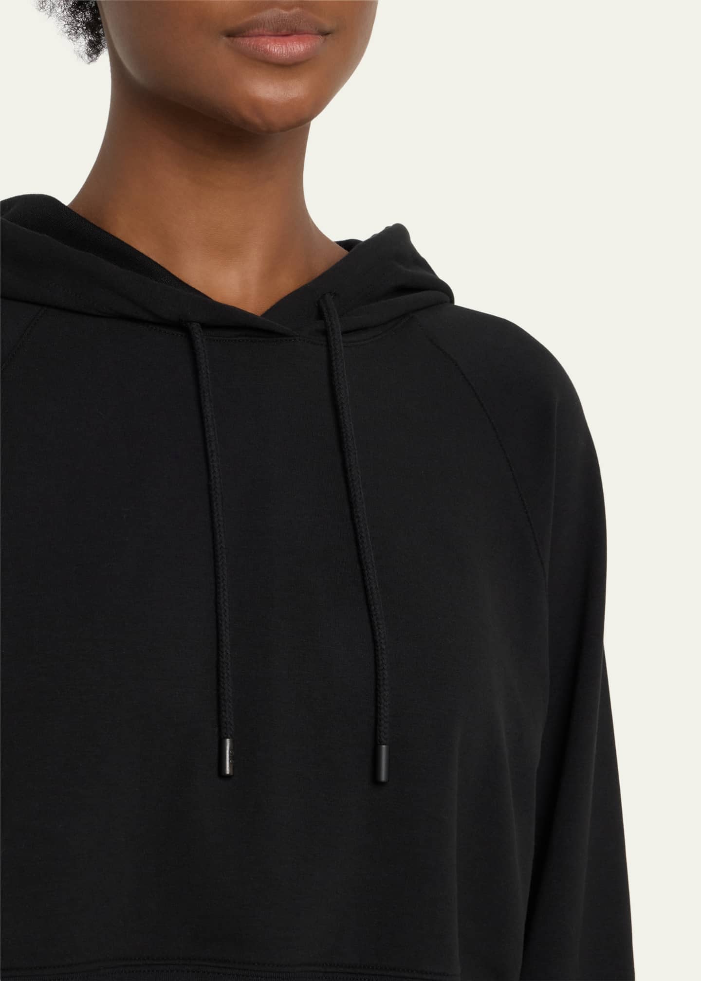 Alo Yoga Micro French Terry Double Take Cropped Hoodie - Bergdorf Goodman