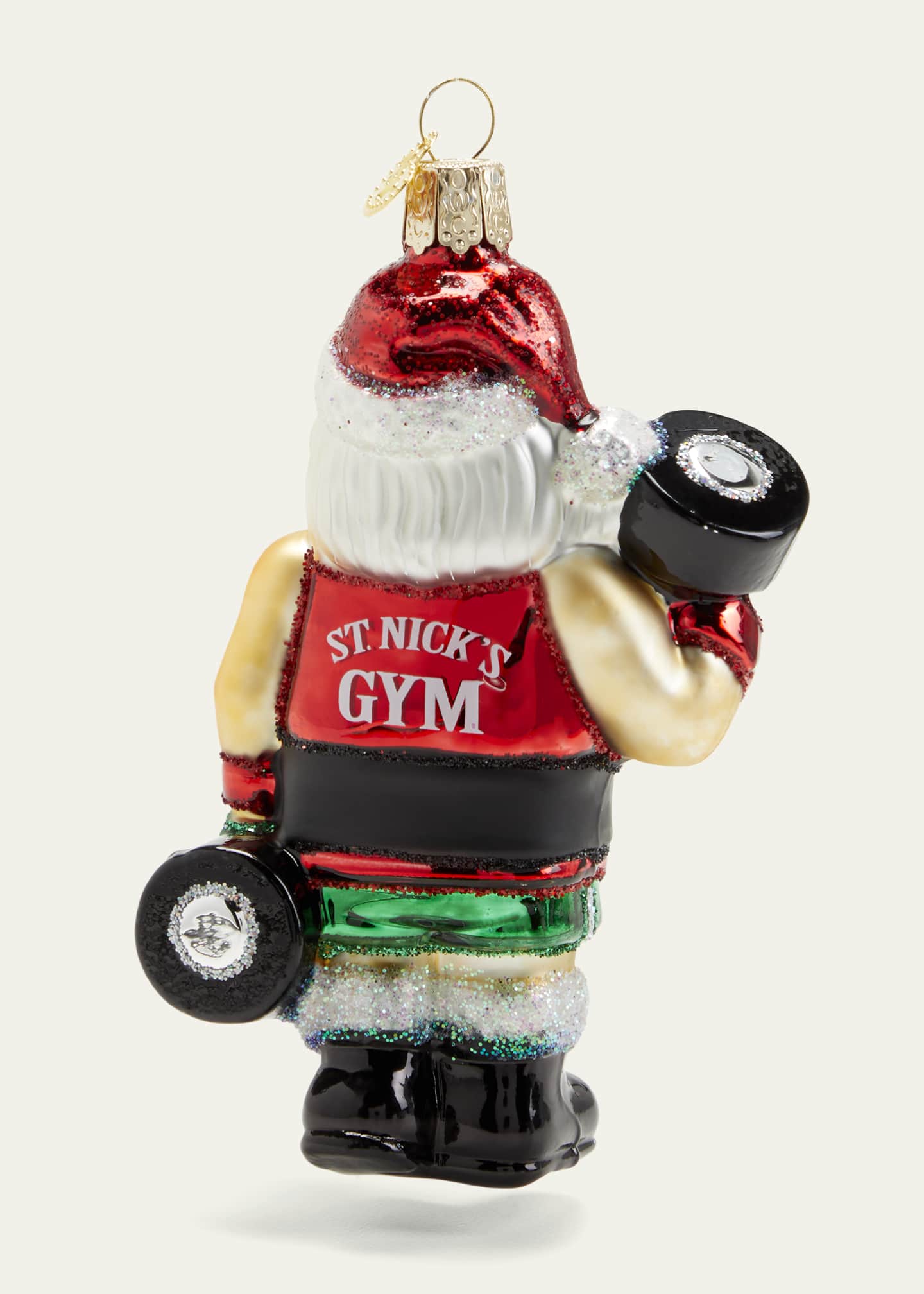 Old World Christmas Bodybuilder Santa Christmas Ornament - Bergdorf Goodman
