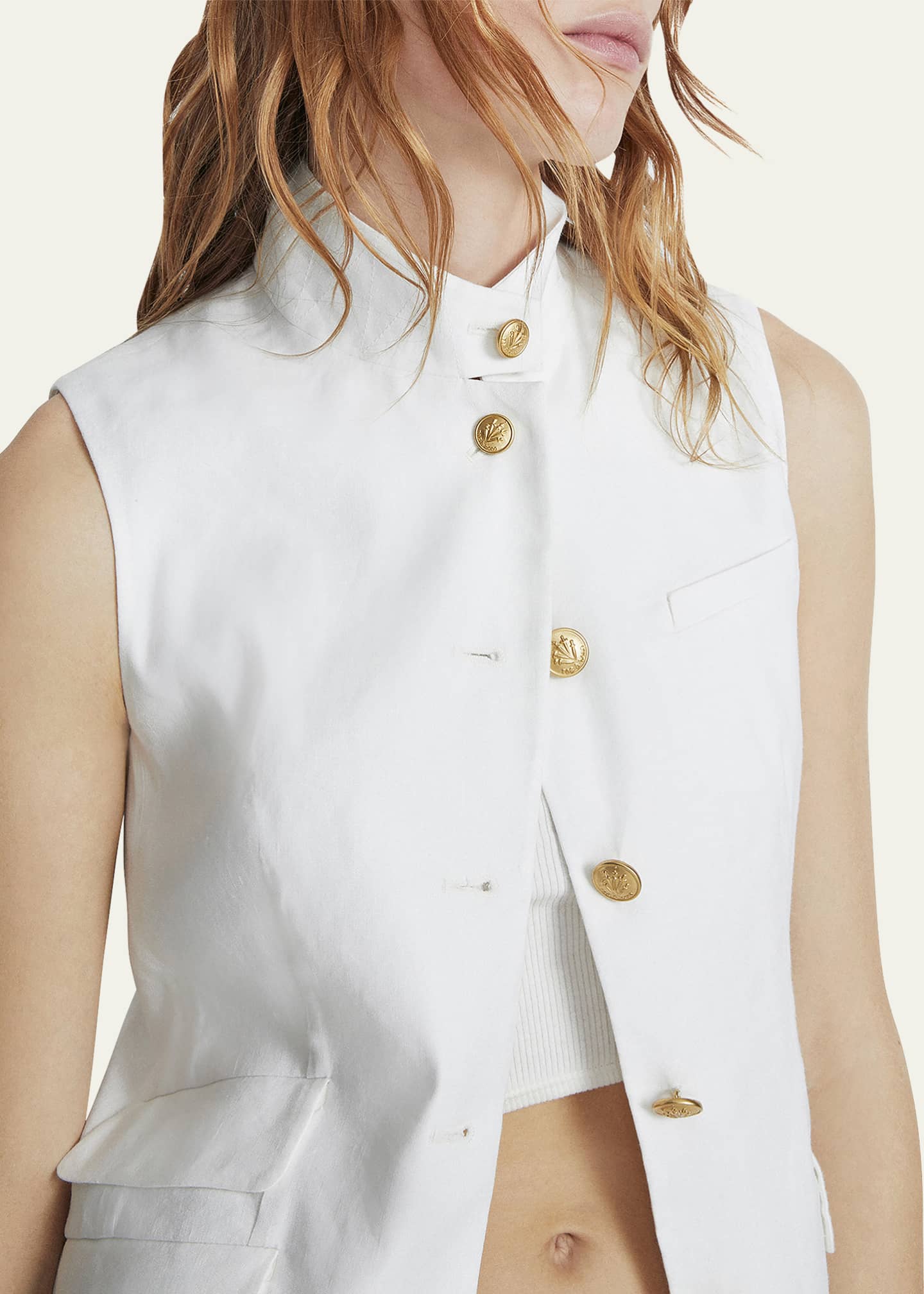 Rag & Bone Slade Button-Front Vest - Bergdorf Goodman