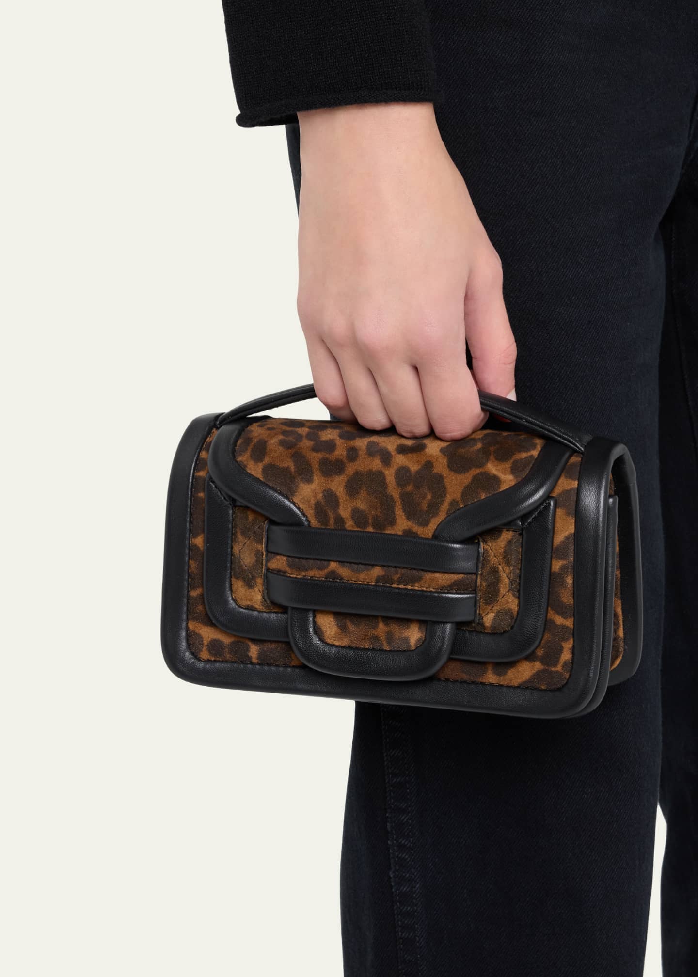 Pierre Hardy Alpha Leopard Leather Shoulder Bag - Bergdorf Goodman