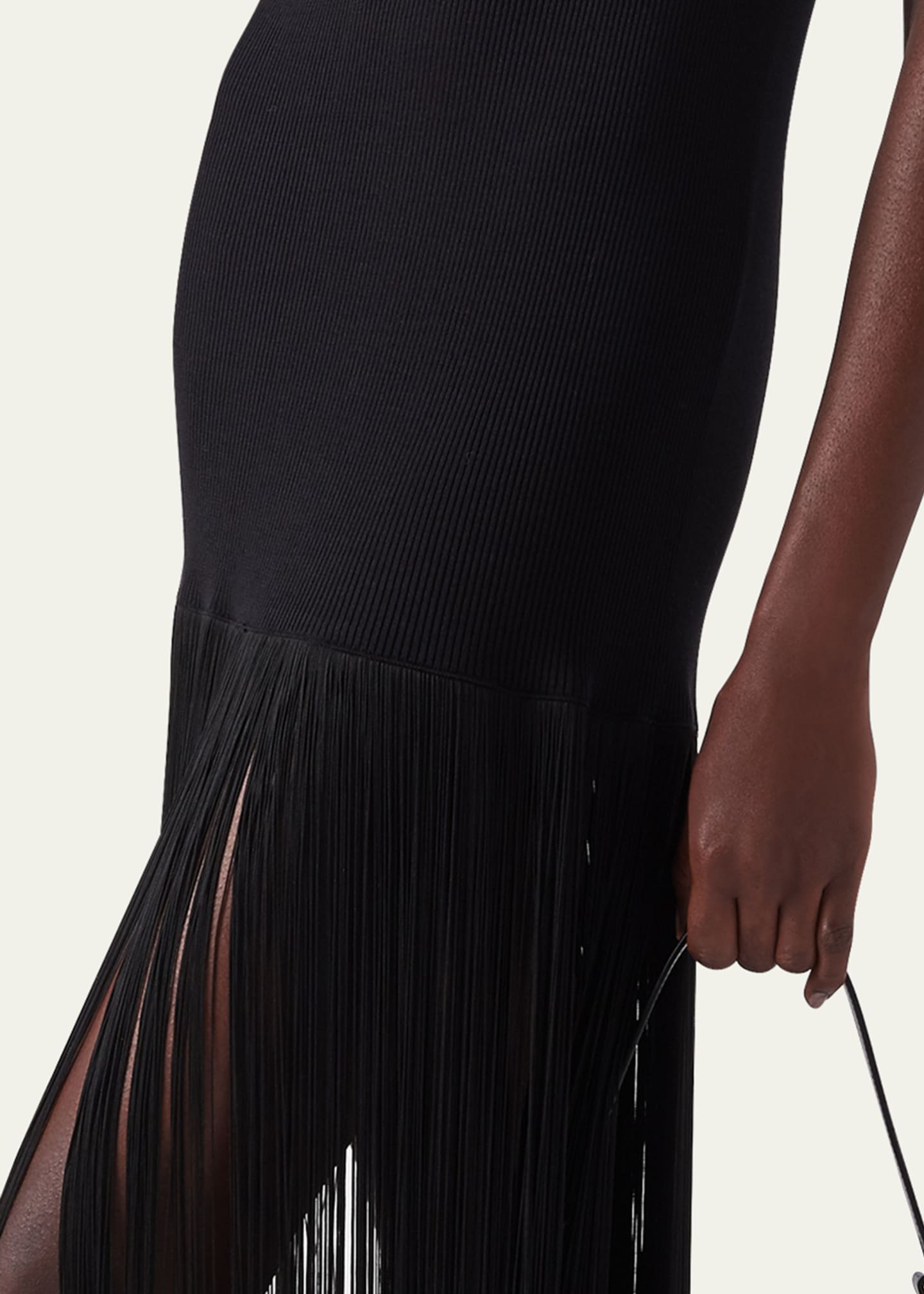 Prada Fringe Body-Con Maxi Dress - Bergdorf Goodman