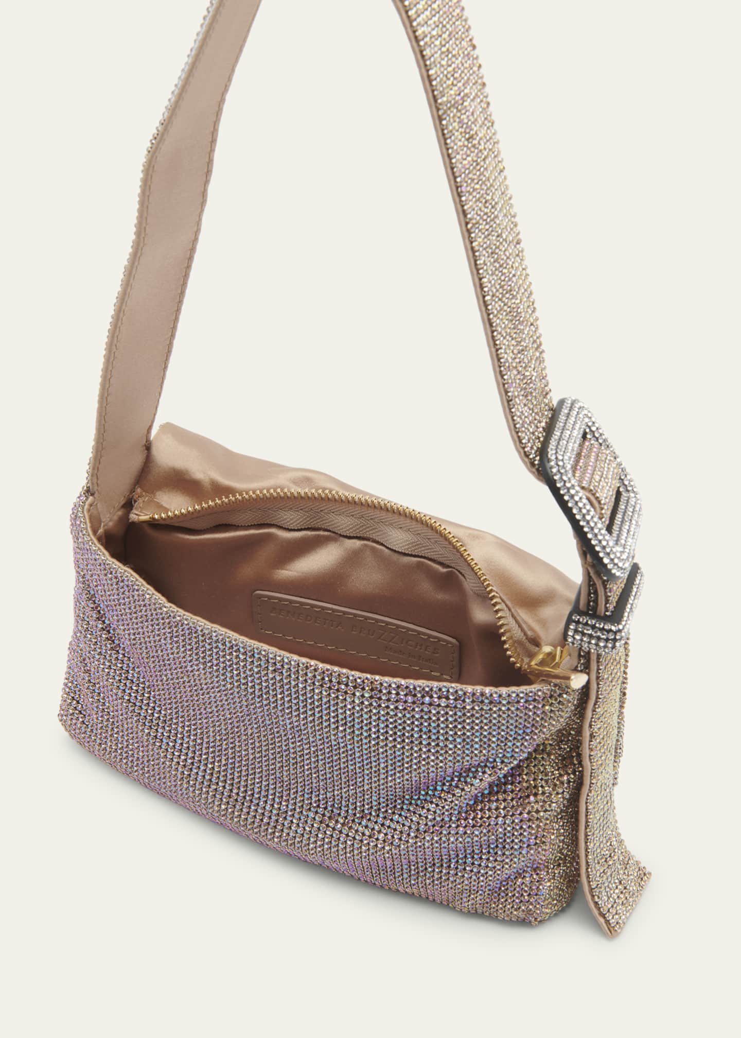 Benedetta Bruzziches Vitty Mignon Mesh Crystal Shoulder Bag - Bergdorf ...