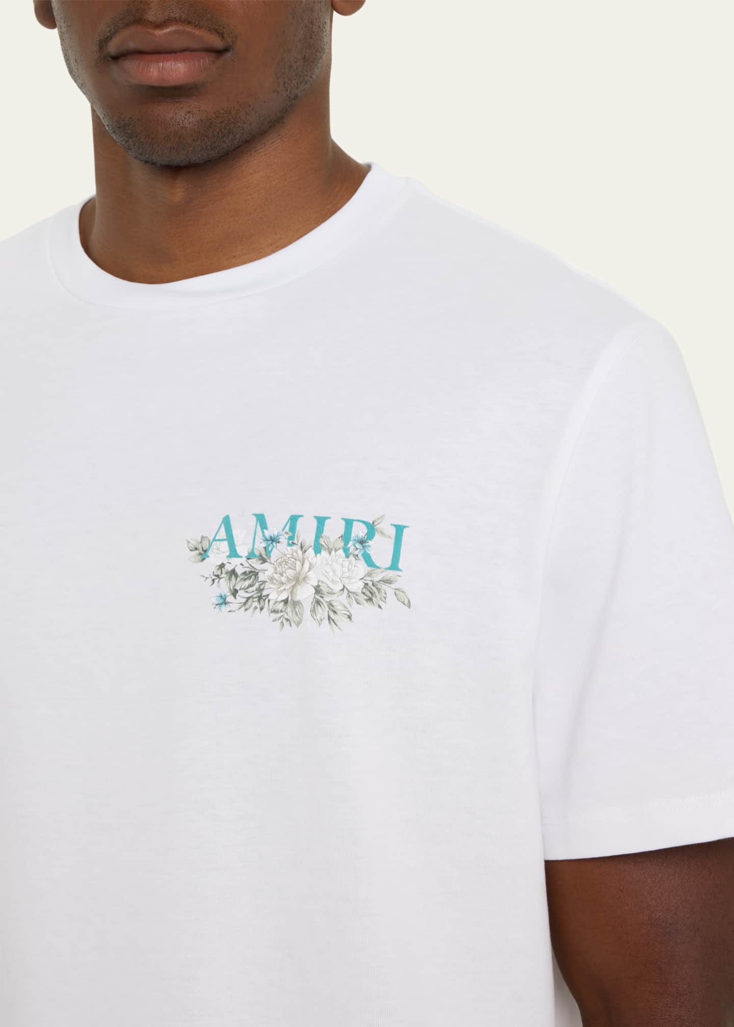 Amiri Men's Floral Logo T-Shirt - Bergdorf Goodman