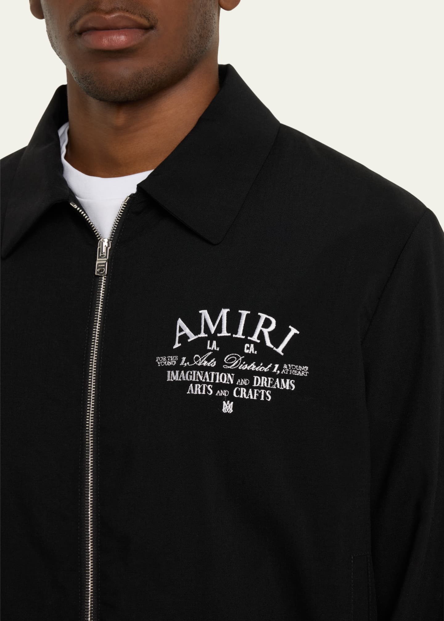Amiri Men's Arts District Embroidered Blouson Jacket - Bergdorf Goodman