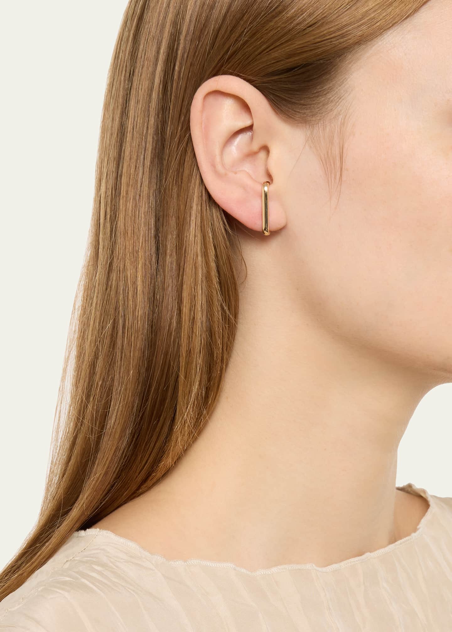 JOLLY BIJOU 14k Gold Barre Earlobe Wrap Earrings - Bergdorf Goodman