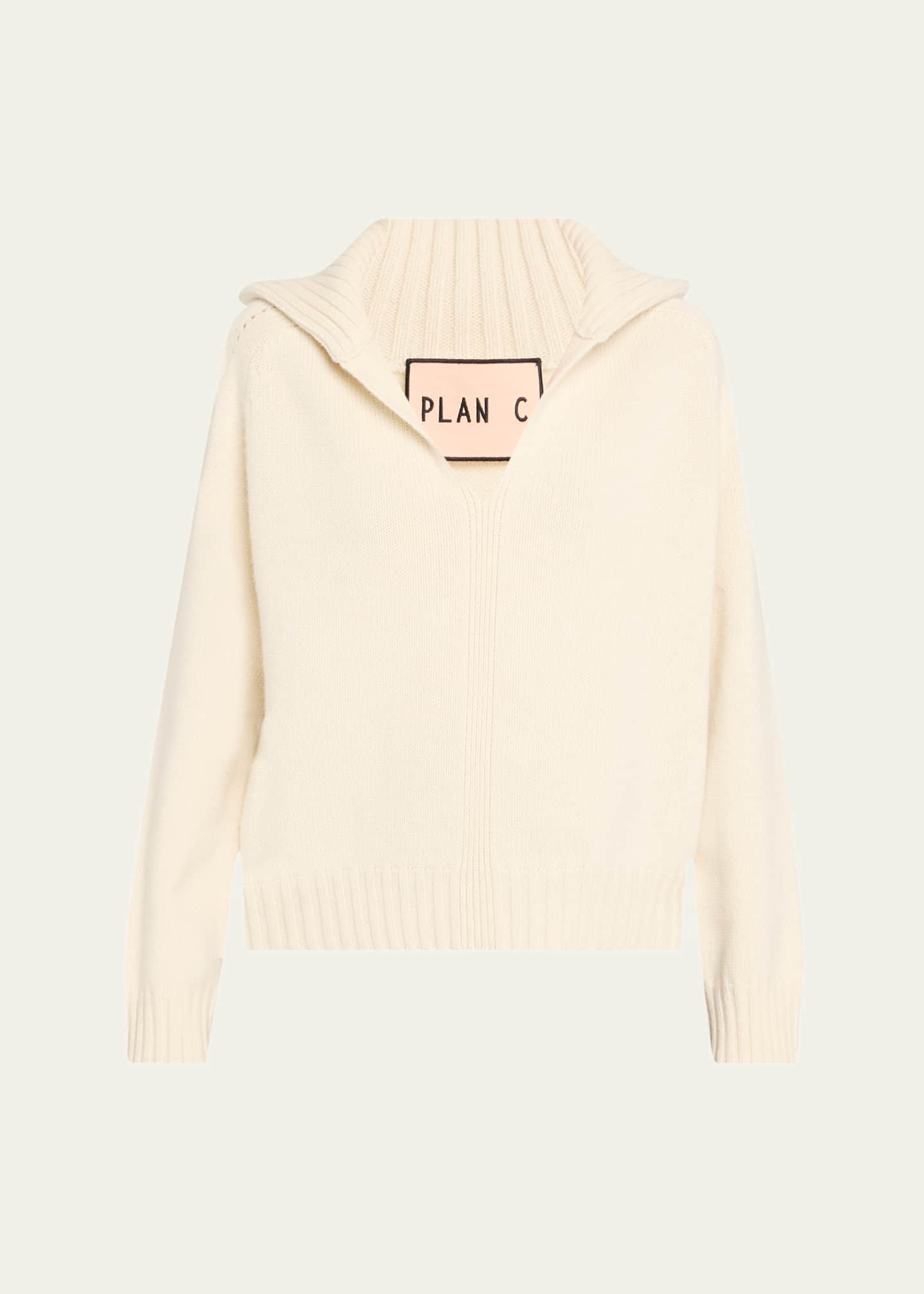 Plan C Cashmere Knit Polo Sweater - Bergdorf Goodman