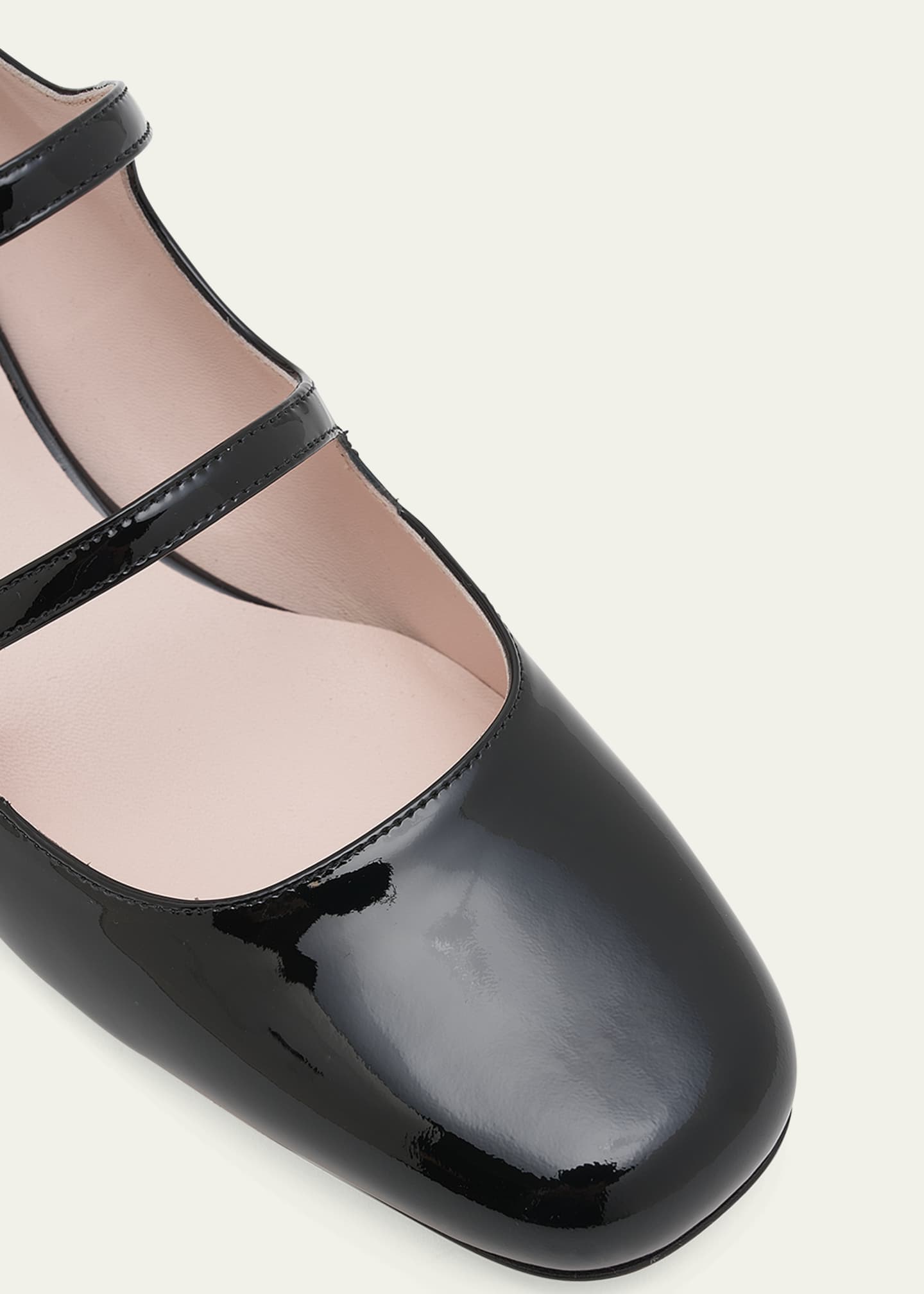 Roger Vivier Patent Mary Jane Buckle Ballerina Pumps - Bergdorf Goodman