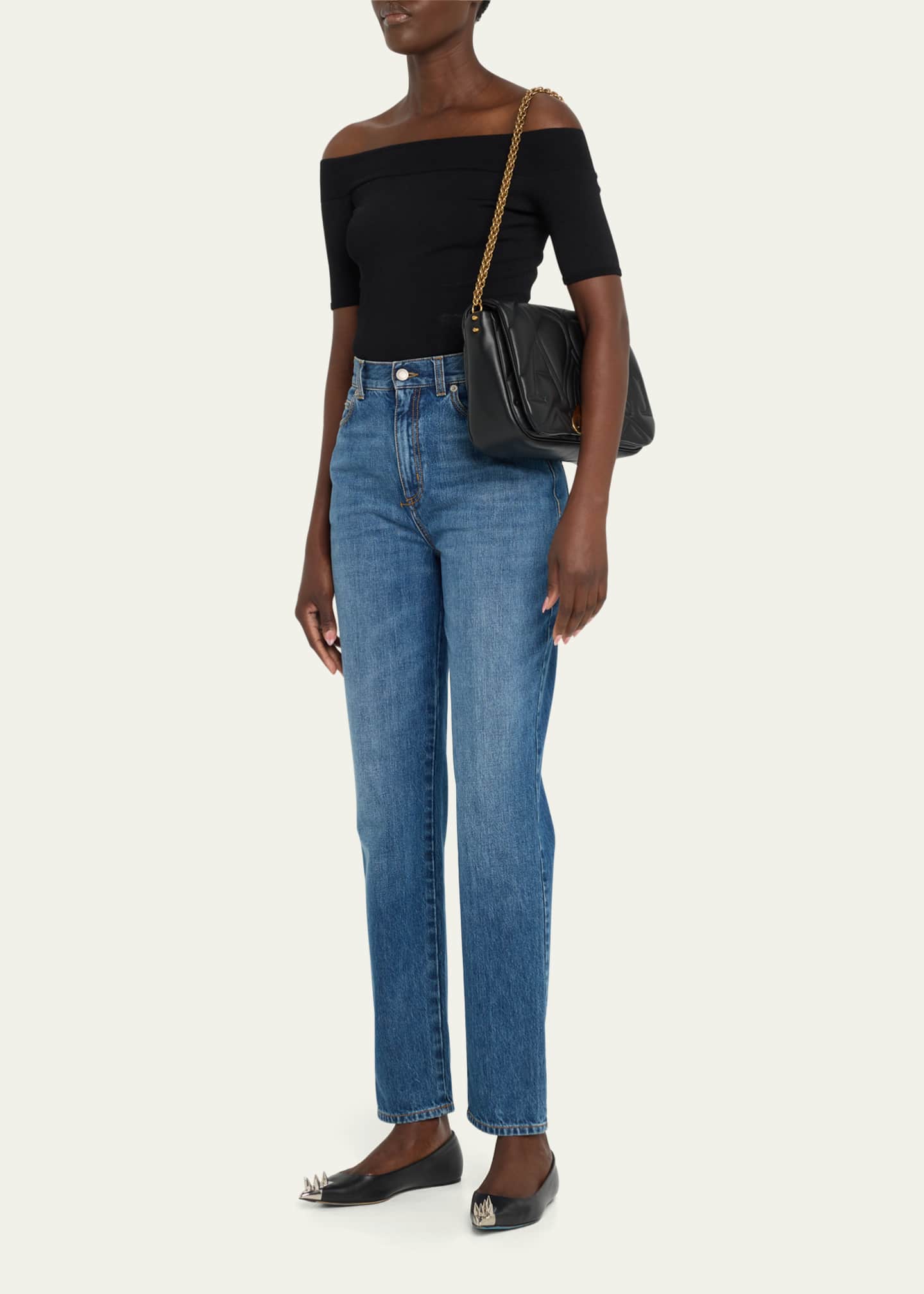 Alexander McQueen Seal Padded Leather Crossbody Bag - Bergdorf Goodman