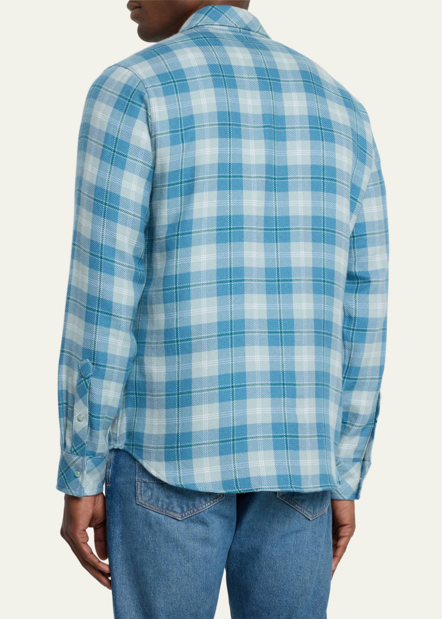 God's True Cashmere Men's Cashmere Tartan Sport Shirt - Bergdorf Goodman