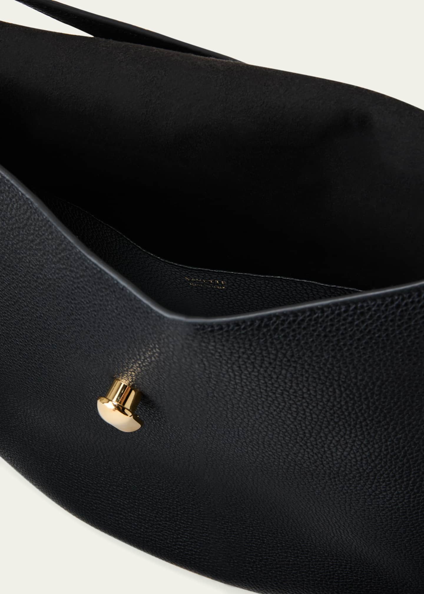 Savette Tondo Large Grained Leather Hobo Bag - Bergdorf Goodman