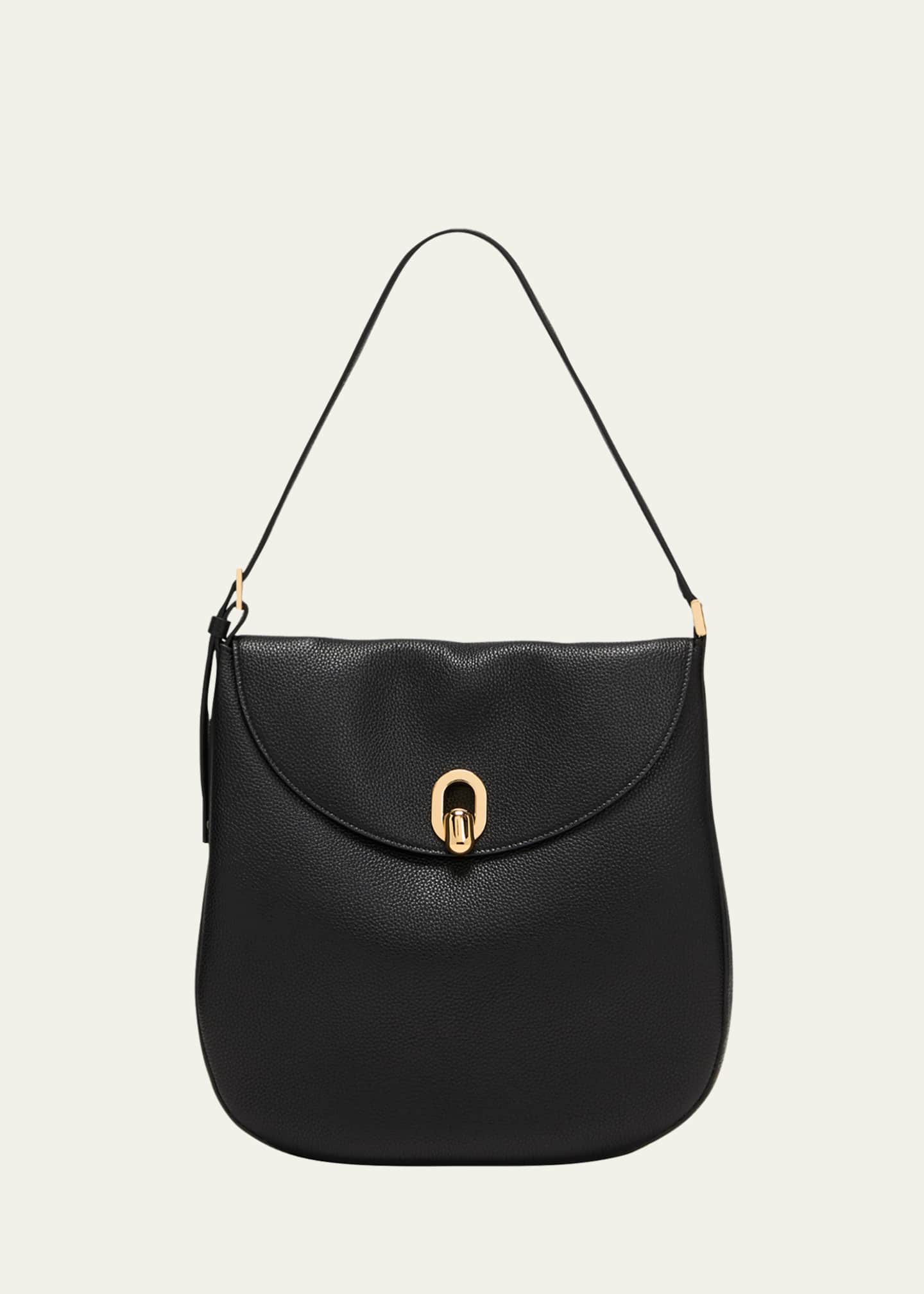 Savette Tondo Large Grained Leather Hobo Bag - Bergdorf Goodman