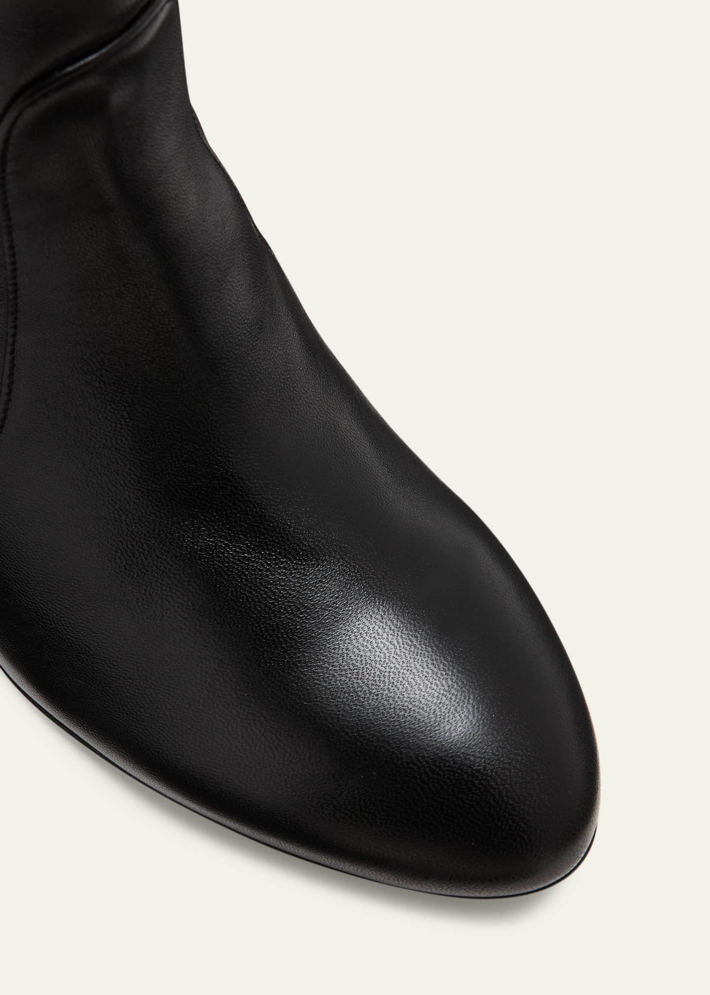 Stuart Weitzman Flareblock Leather Knee Boots - Bergdorf Goodman