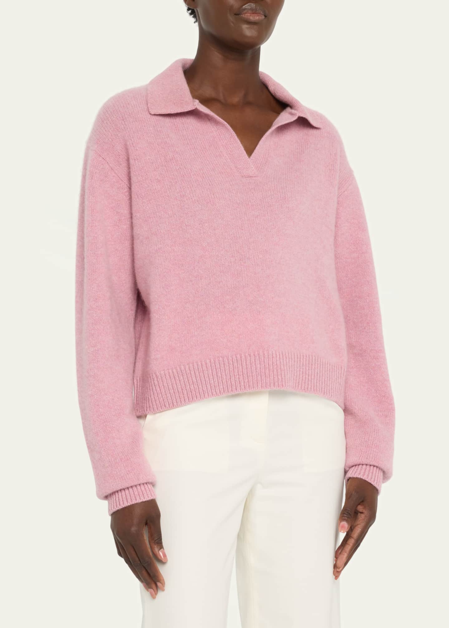 The Elder Statesman Cashmere Henley Sweater - Bergdorf Goodman