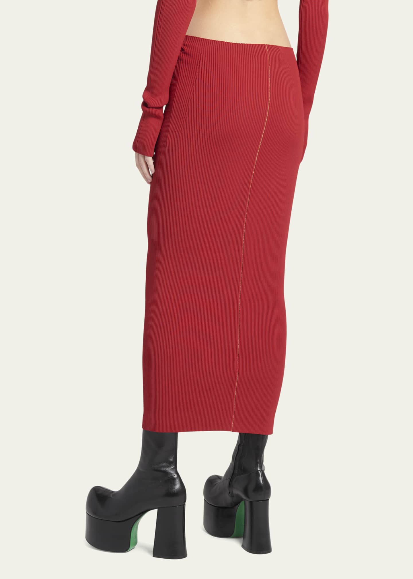 Marni Ribbed Knit Midi Skirt - Bergdorf Goodman
