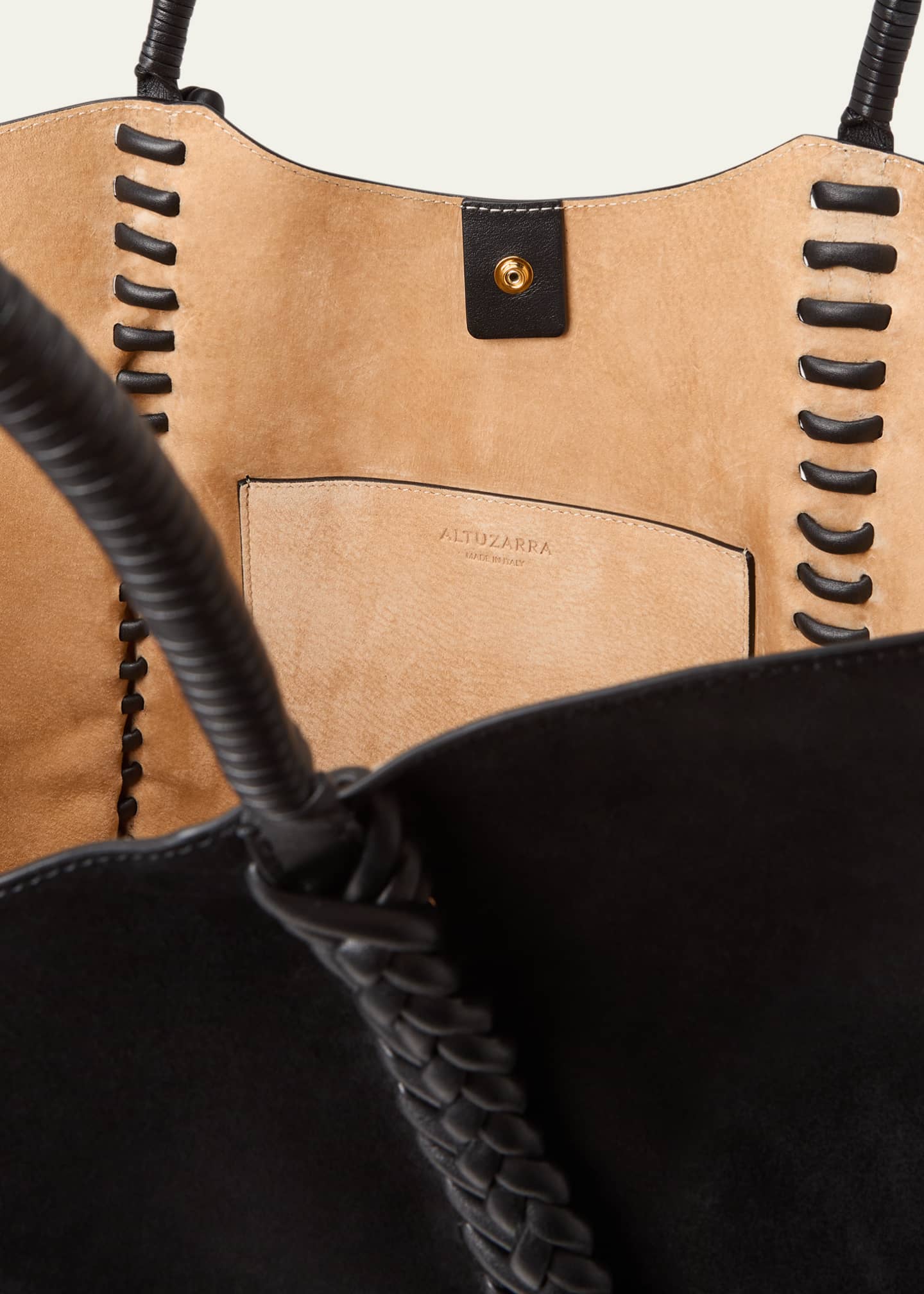 Altuzarra The Braid Large Suede Tote Bag - Bergdorf Goodman