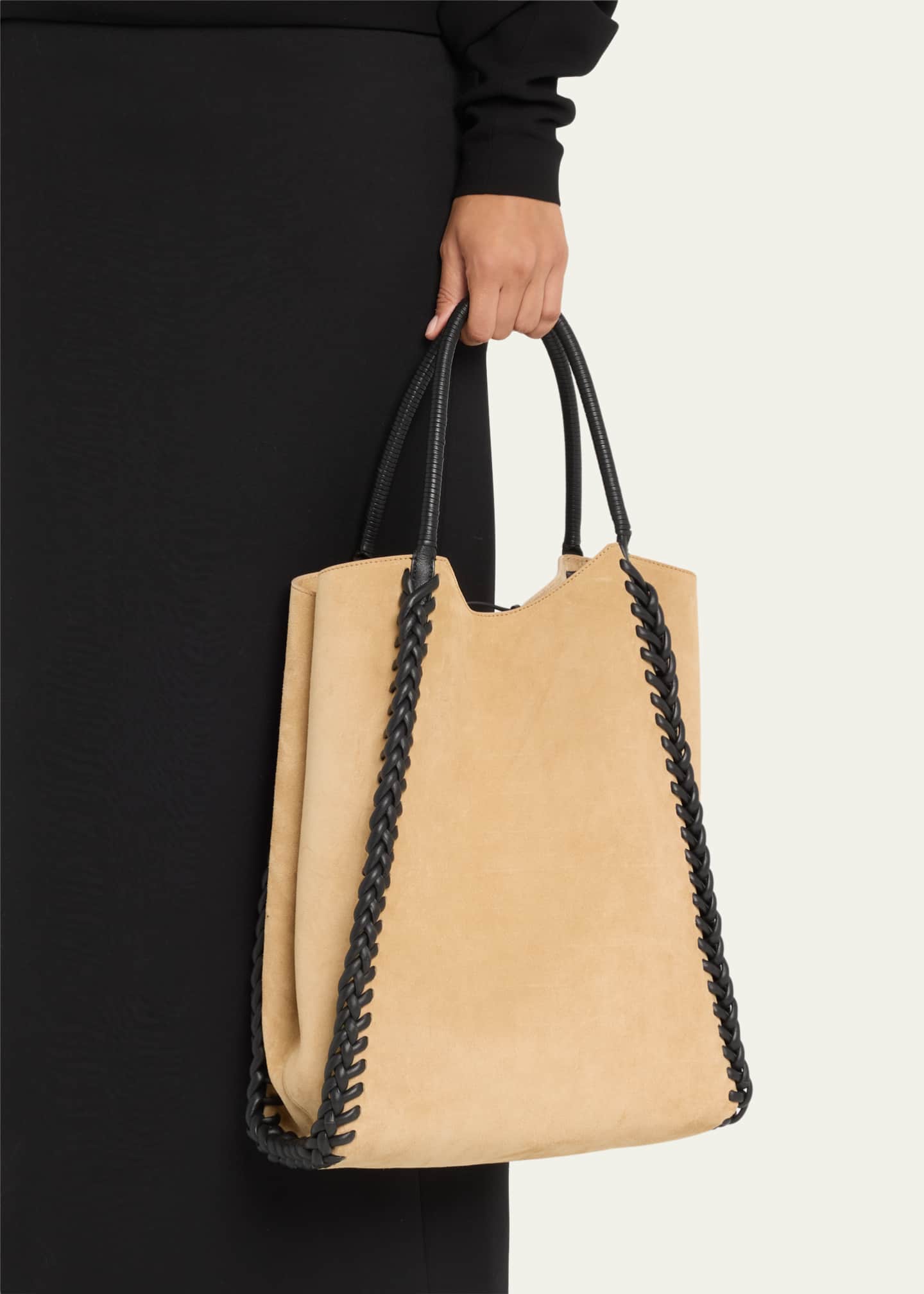 Altuzarra The Braid Large Suede Tote Bag - Bergdorf Goodman