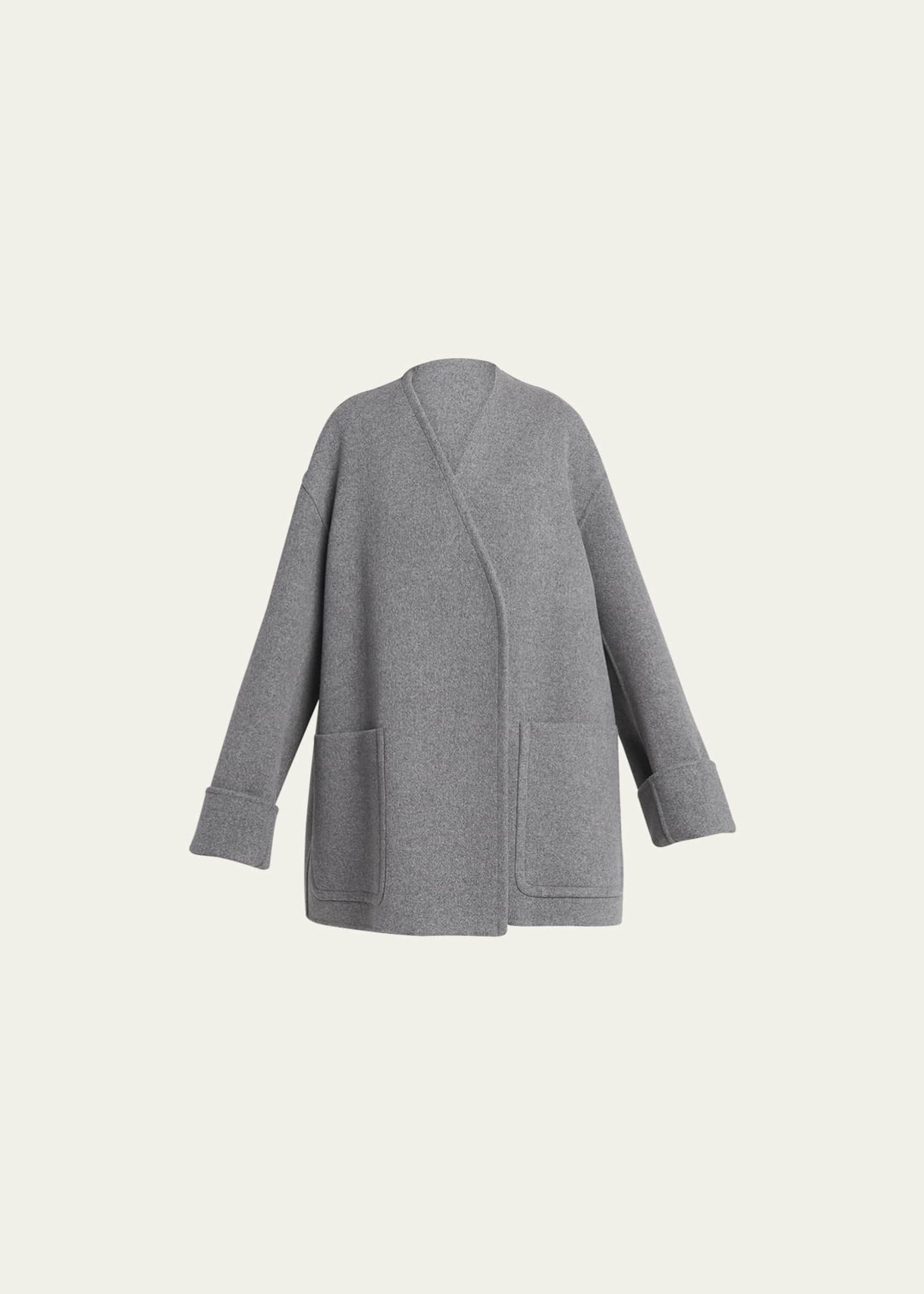 Bottega Veneta Melange Boiled Cashmere Boxy Coat - Bergdorf Goodman