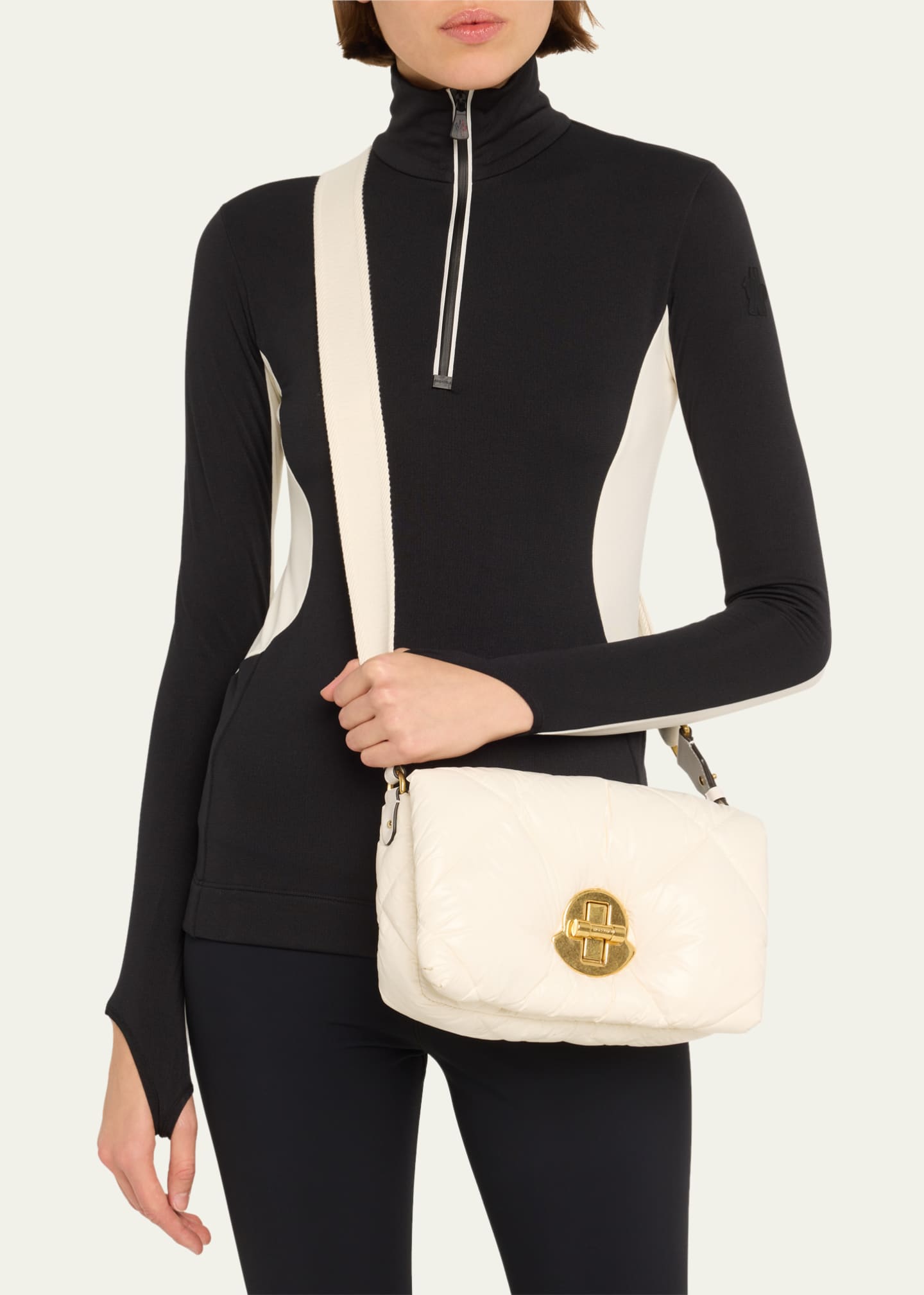 Moncler Puffer Crossbody Bag with Turn-Lock - Bergdorf Goodman