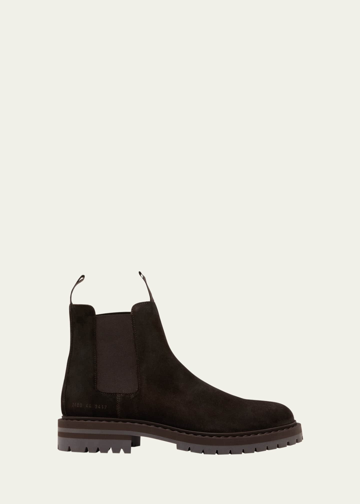 Common Projects Men's Suede Chelsea Boots - Bergdorf Goodman
