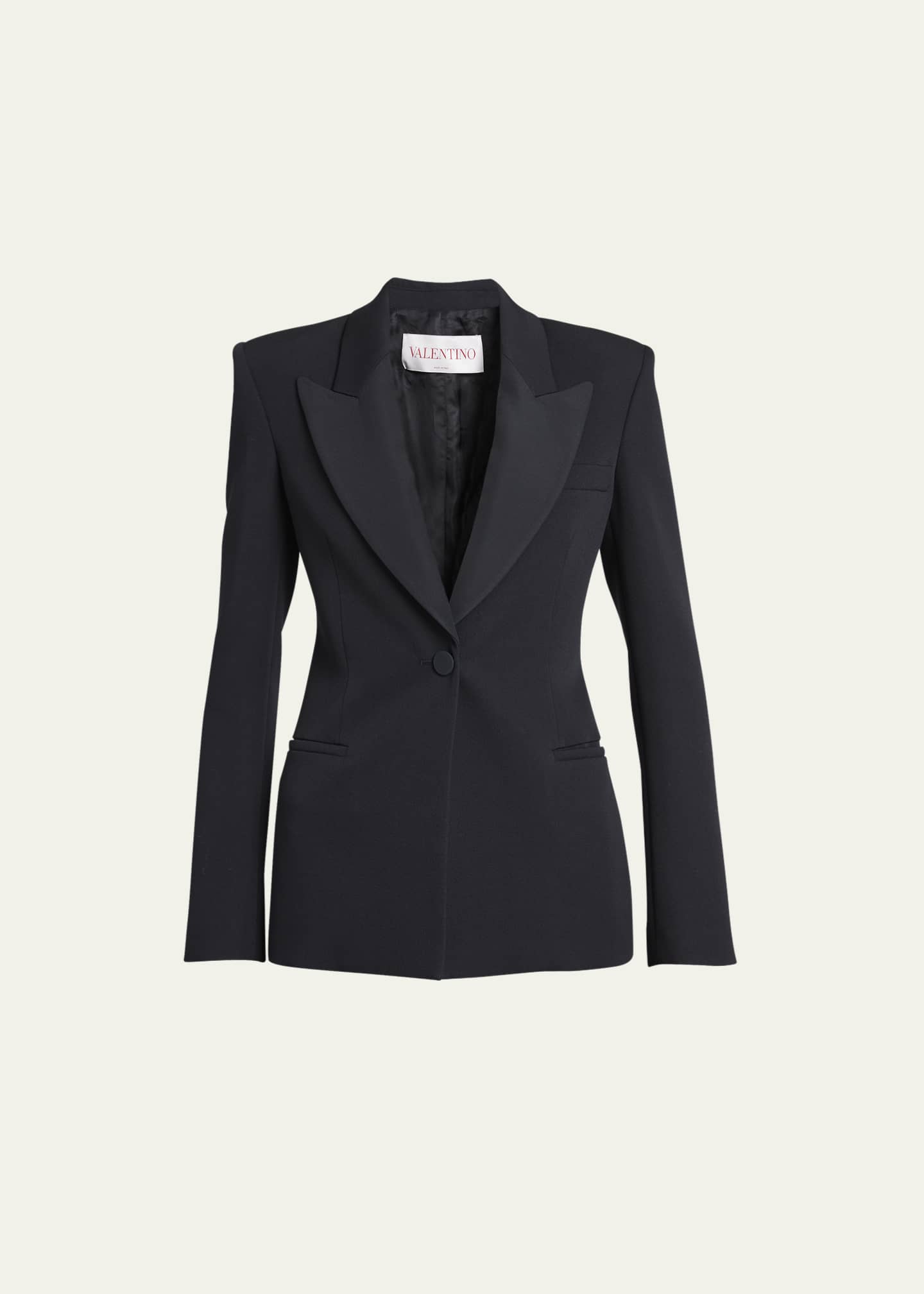 Valentino Garavani Sculpted Wool Blazer - Bergdorf Goodman