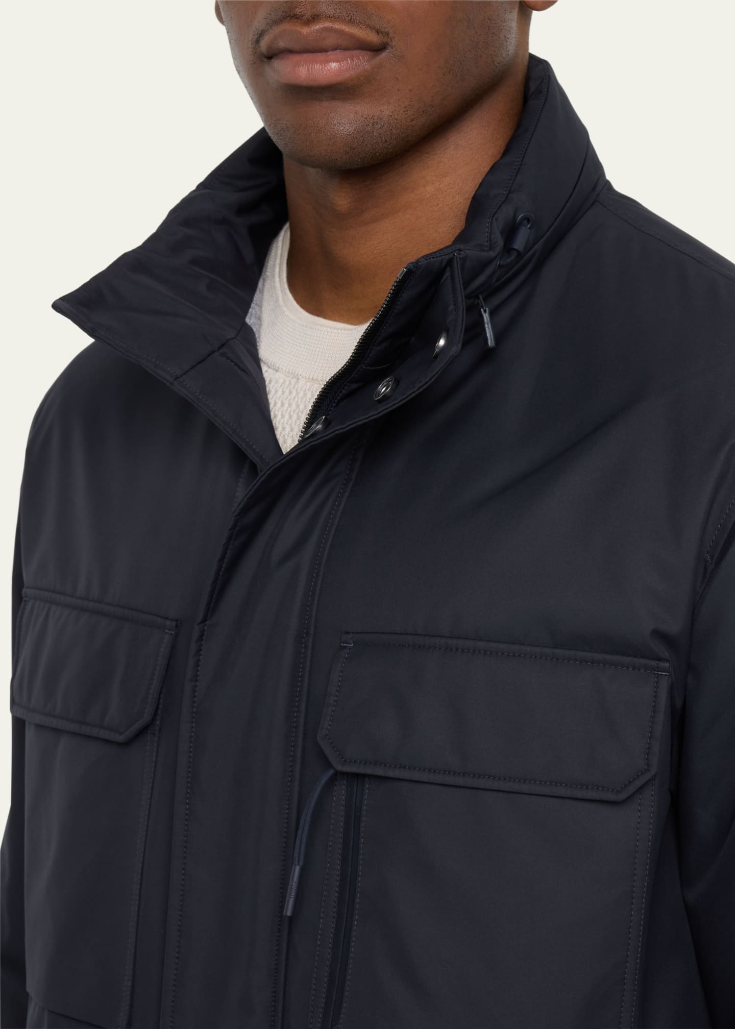 ZEGNA Men's Hidden-Zip Padded Field Jacket - Bergdorf Goodman