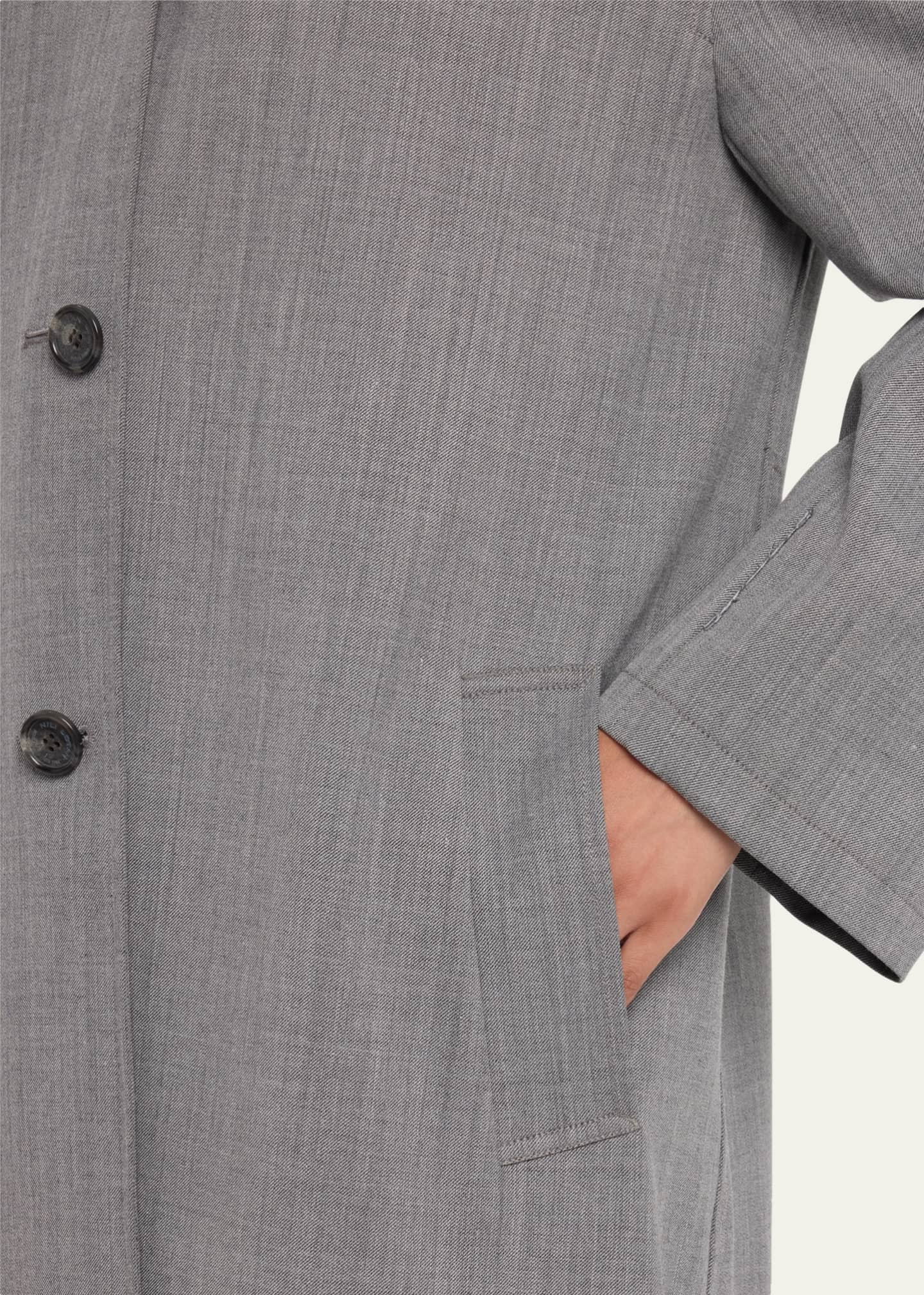 Nili Lotan Adrien Long Wool Duster Coat - Bergdorf Goodman