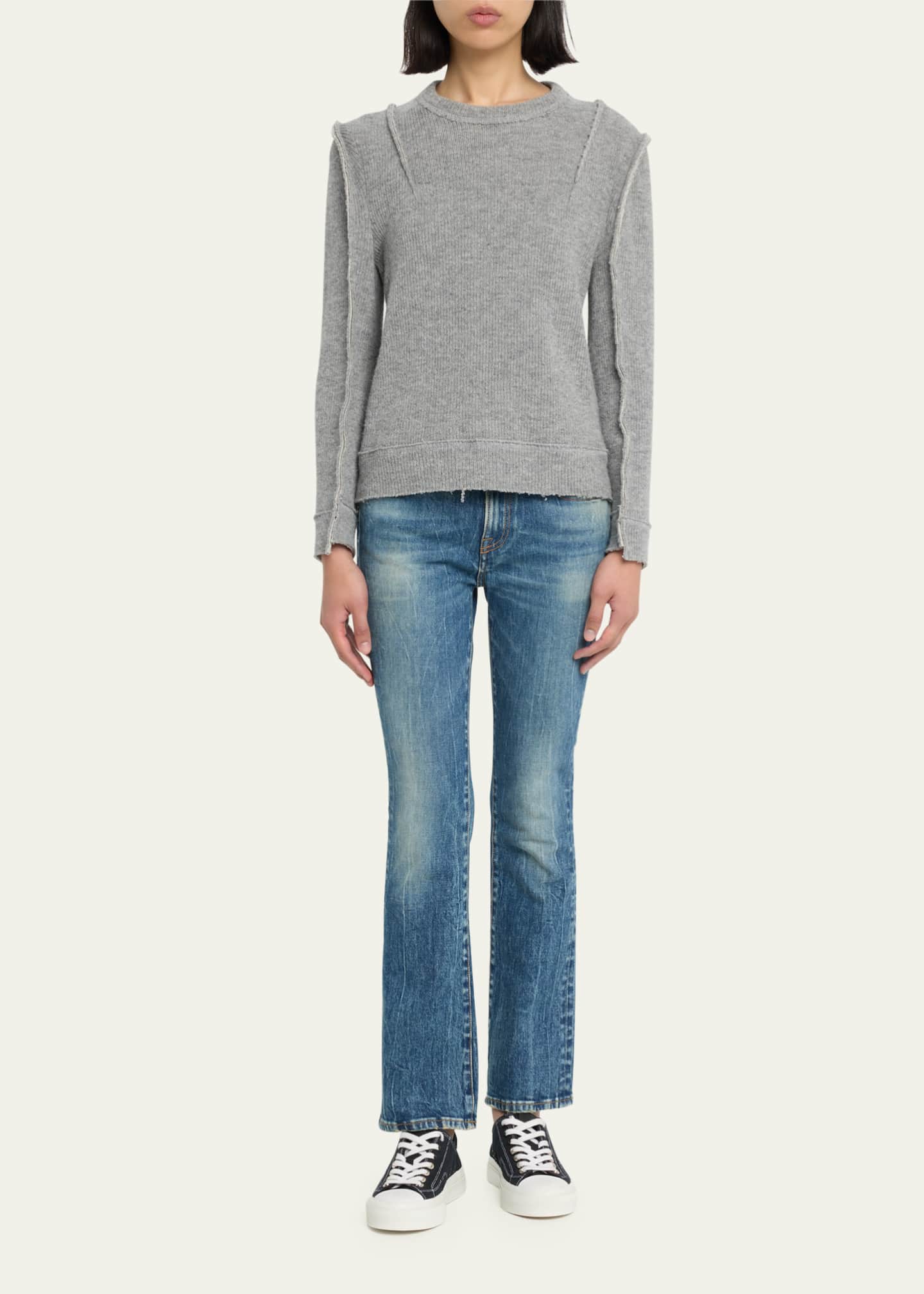 R13 Raw Edge Wool Crewneck Sweater - Bergdorf Goodman