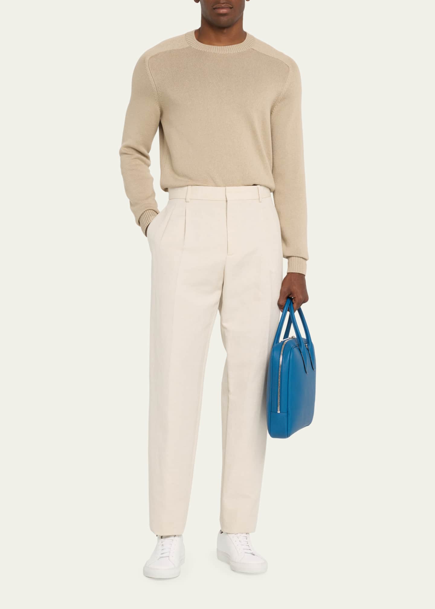 Valextra Men's MyLogo Leather Briefcase - Bergdorf Goodman