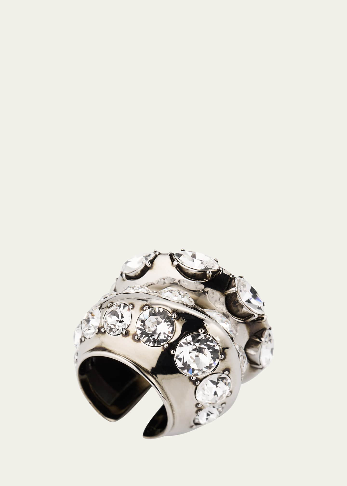 Alexander McQueen Crystal Accumulation Ring - Bergdorf Goodman