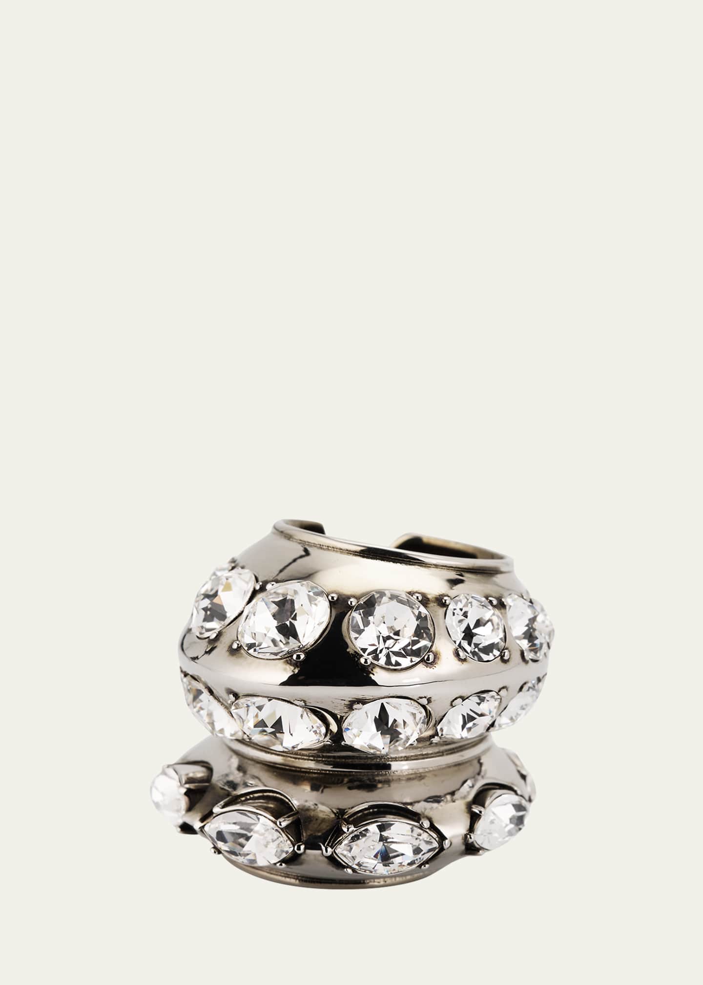 Alexander McQueen Crystal Accumulation Ring - Bergdorf Goodman