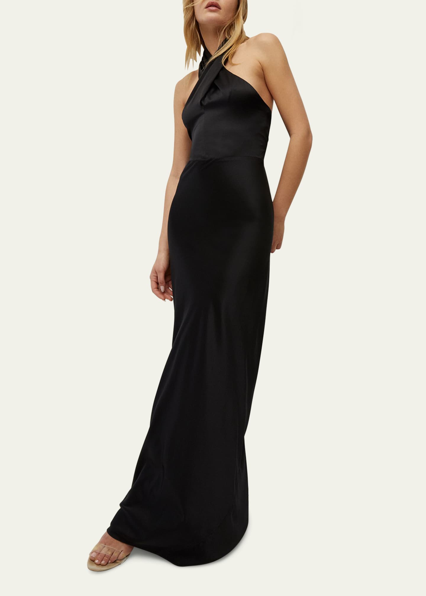 Veronica Beard Alberta Silk Halter Maxi Dress - Bergdorf Goodman