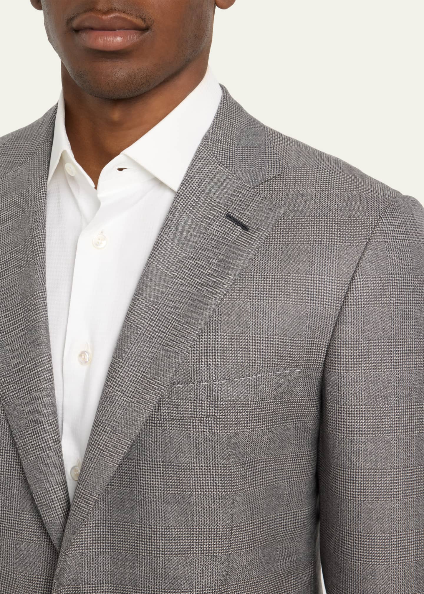 Brioni Men's Brun Super 150s Wool Plaid Suit - Bergdorf Goodman