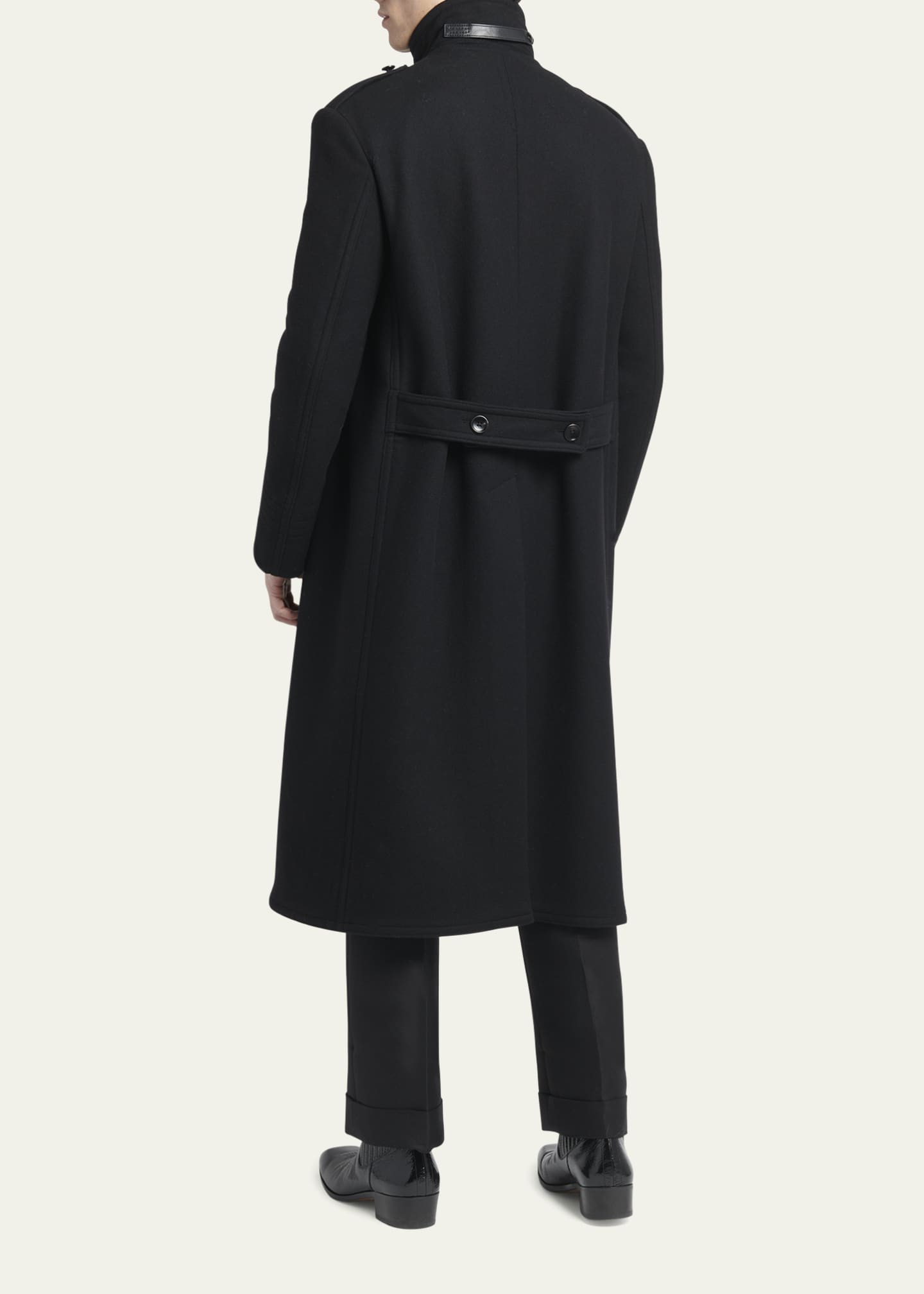 TOM FORD Men's Double-Breasted Funnel Overcoat - Bergdorf Goodman