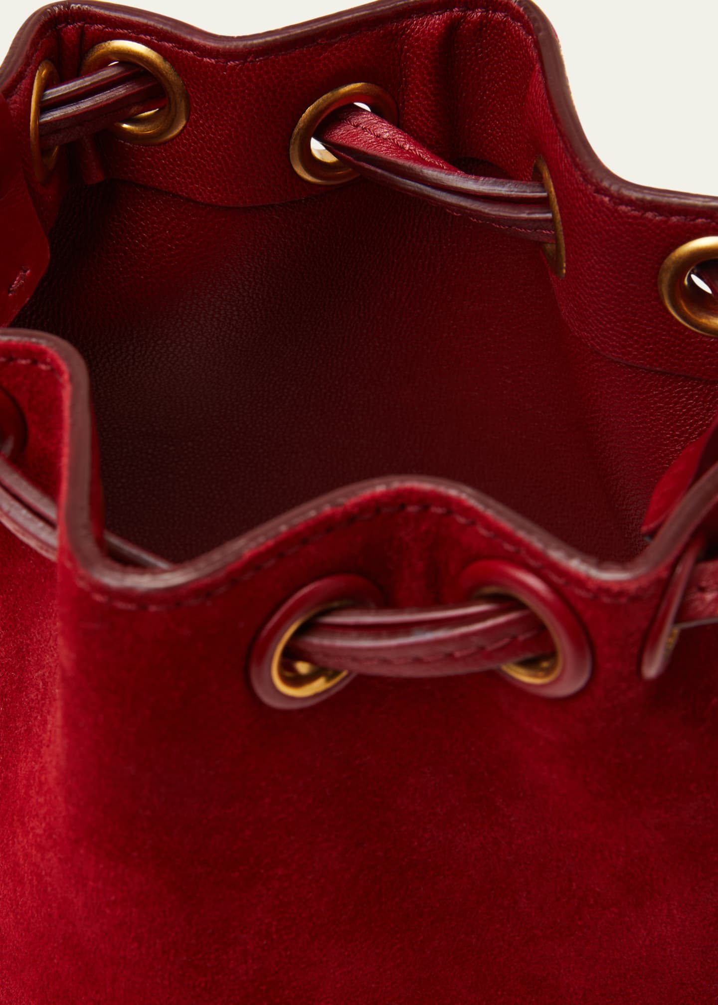 Chloe Marcie Micro Bucket Bag in Suede with Chain Strap - Bergdorf Goodman