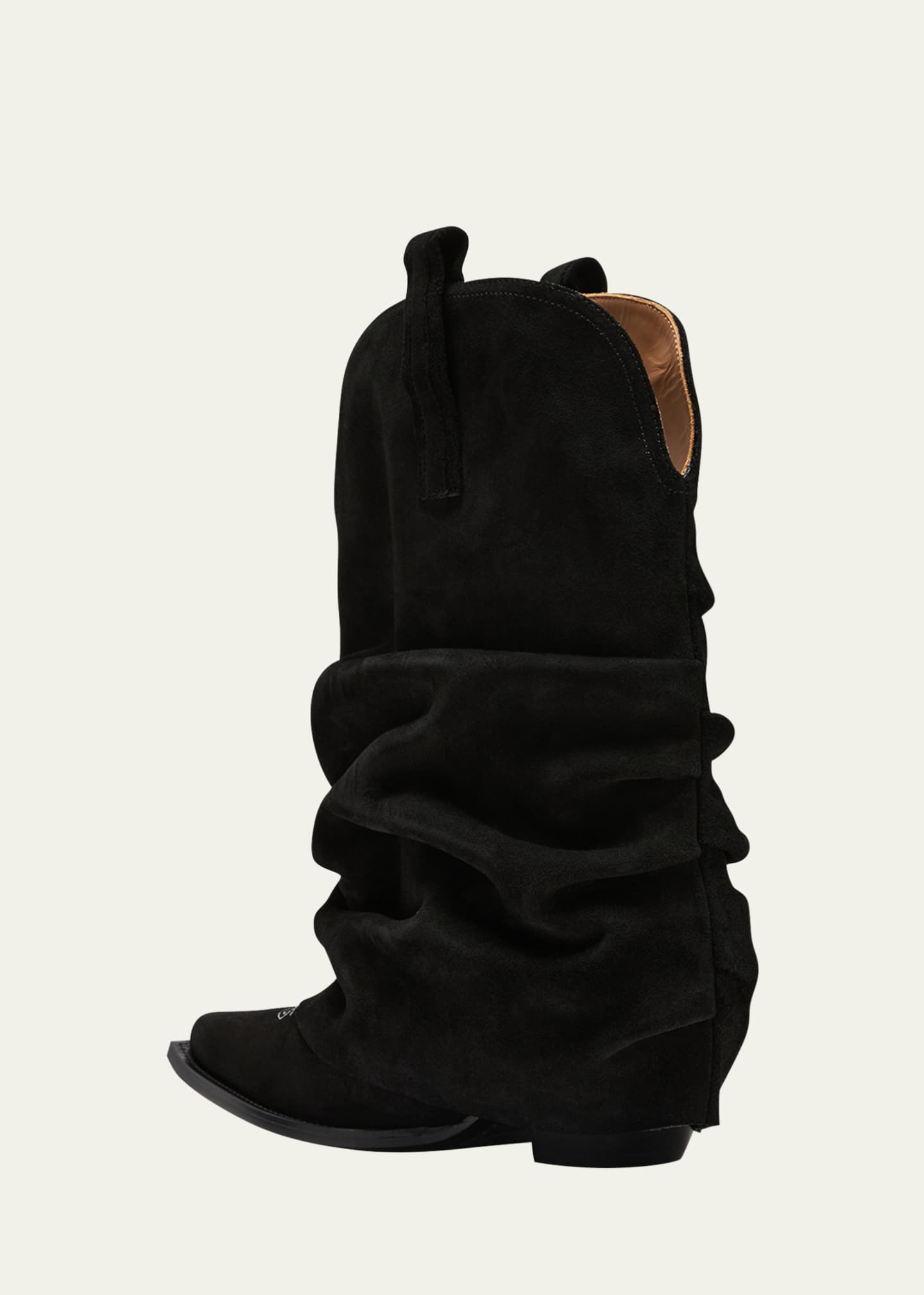 R13 Suede Slouchy Cowboy Boots - Bergdorf Goodman