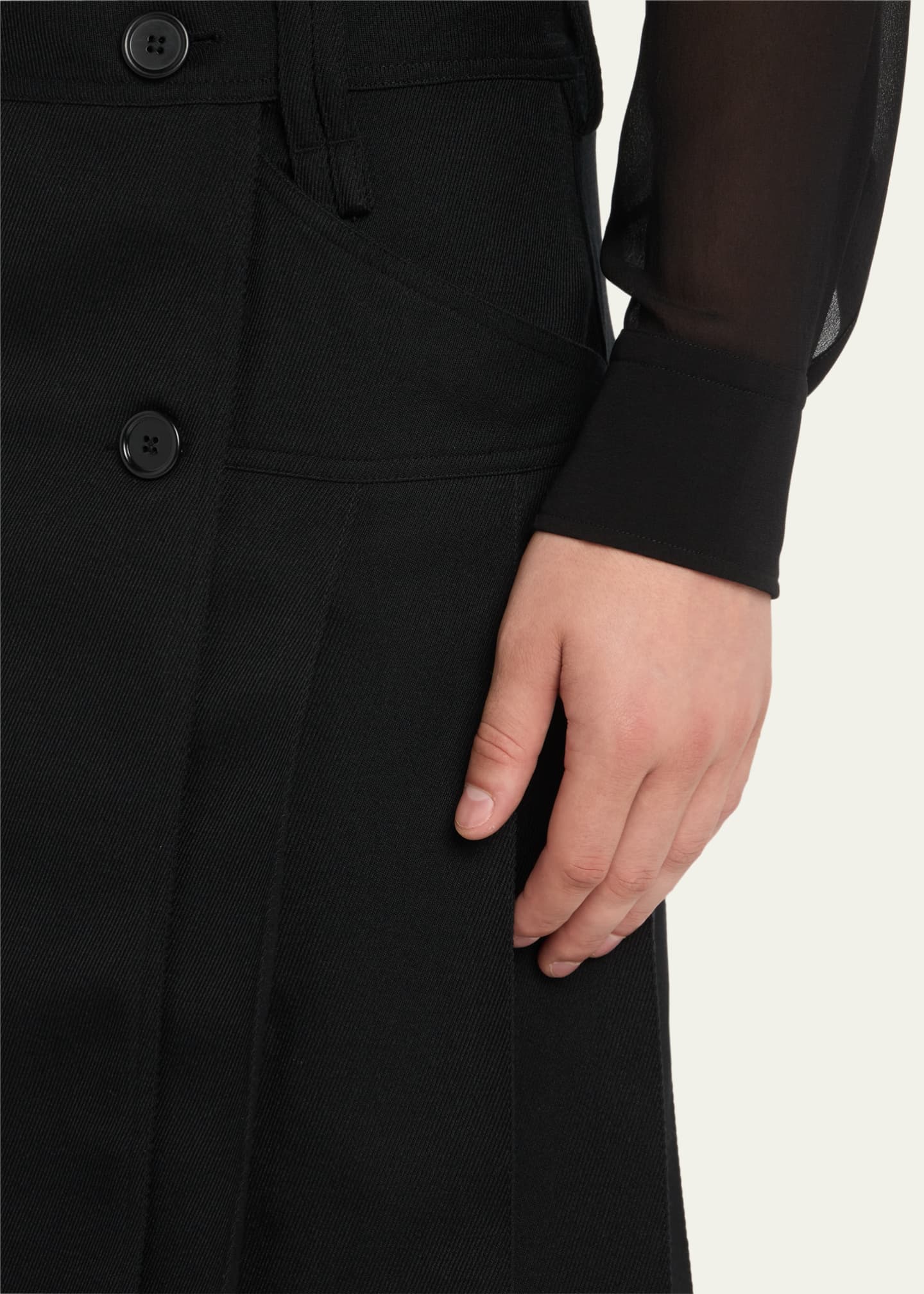 Simone Rocha Men's Classic Pleated Twill Kilt - Bergdorf Goodman