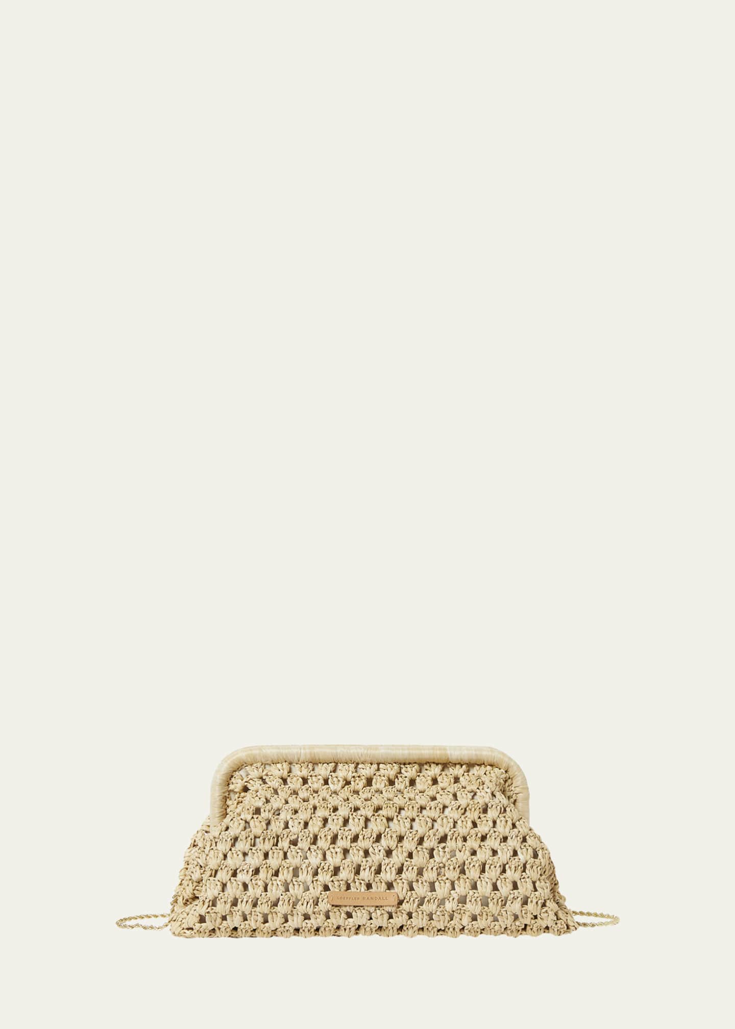 Loeffler Randall Trudie Oversized Raffia Clutch Bag - Bergdorf Goodman