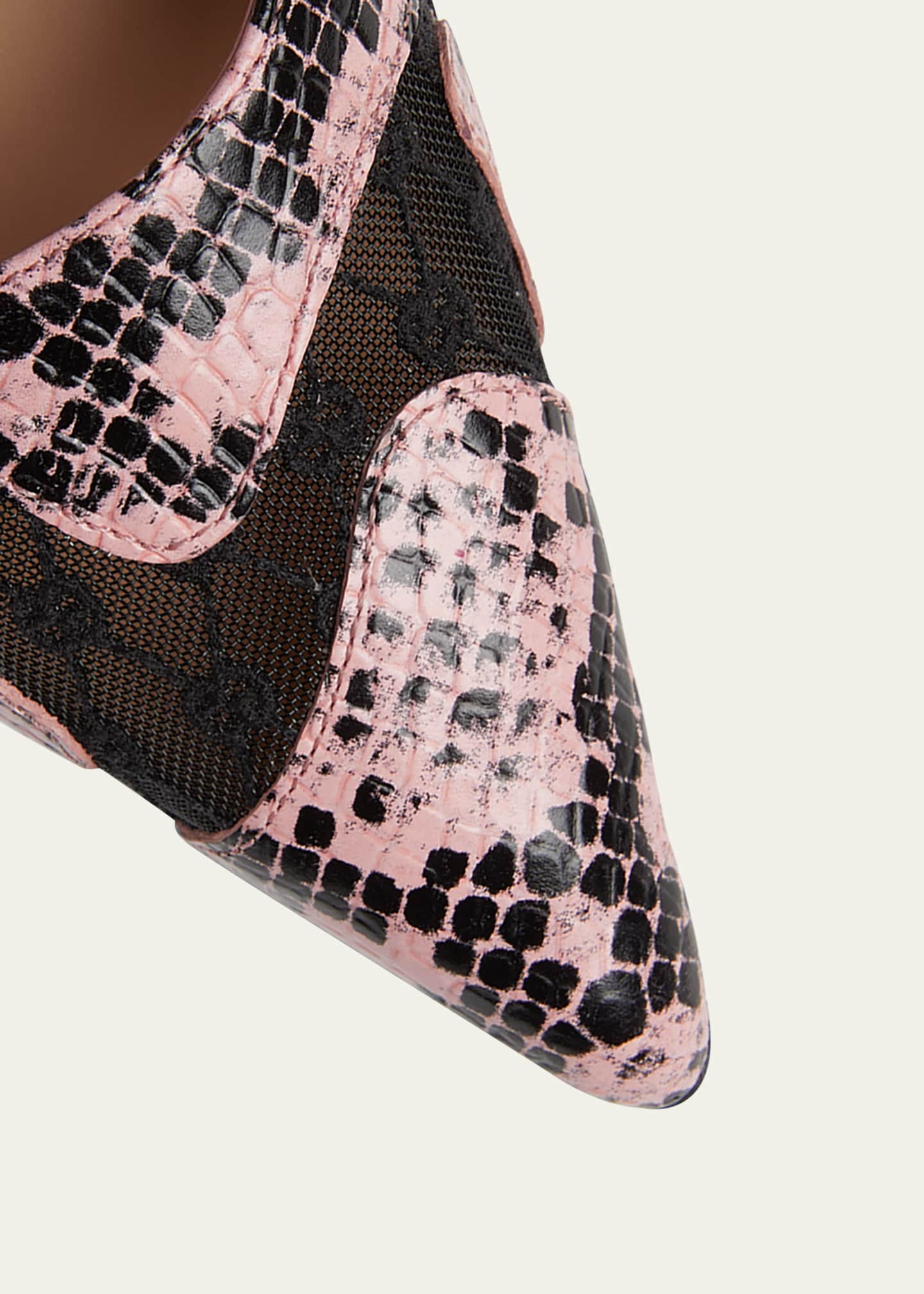 Gucci Anita Python-Embossed Stiletto Pumps - Bergdorf Goodman