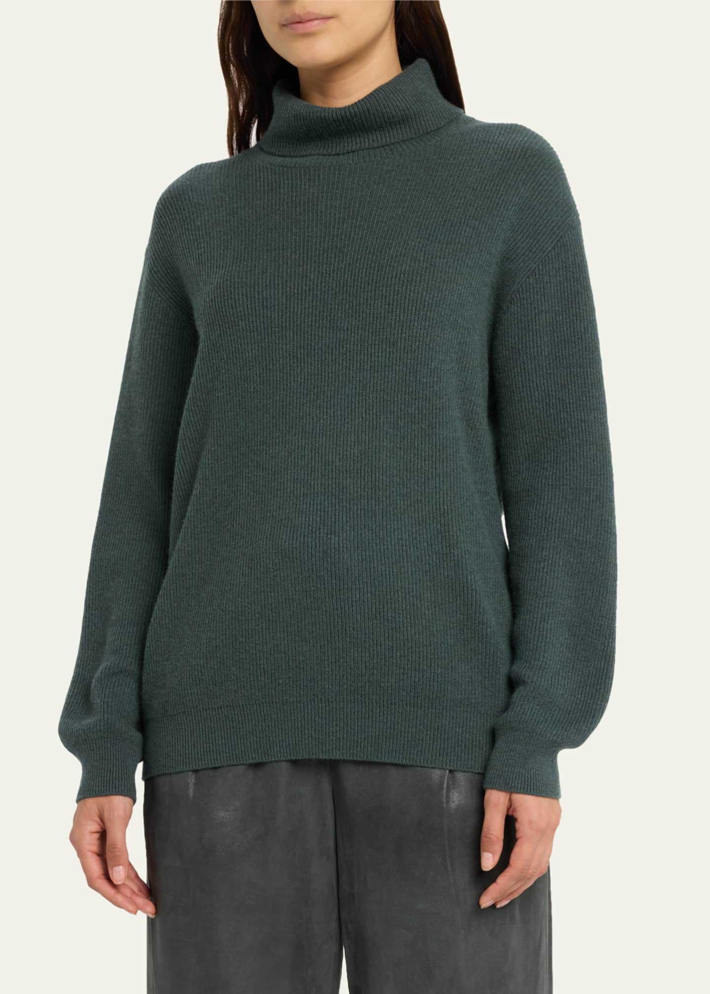Brunello Cucinelli Cashmere Ribbed Turtleneck Sweater - Bergdorf Goodman