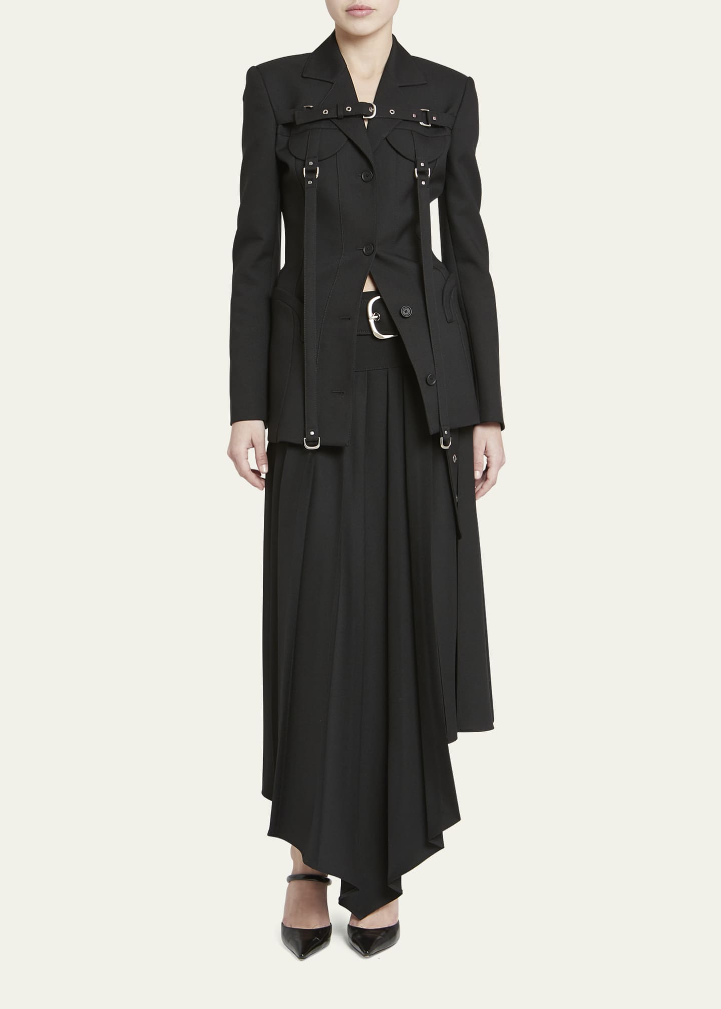 Off-White Harness Cargo Pocket Wool Blazer - Bergdorf Goodman
