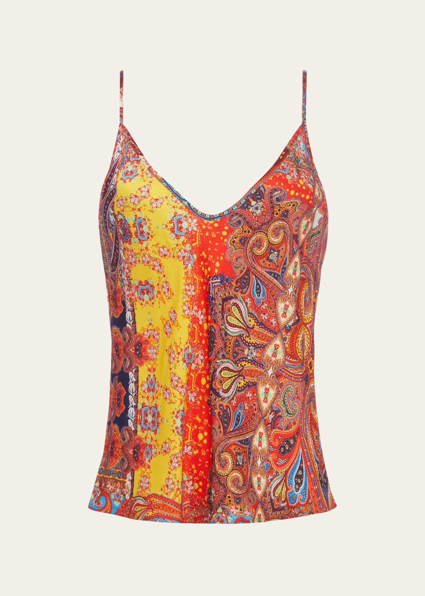 L'Agence Lexi V-Neck Paisley Camisole - Bergdorf Goodman