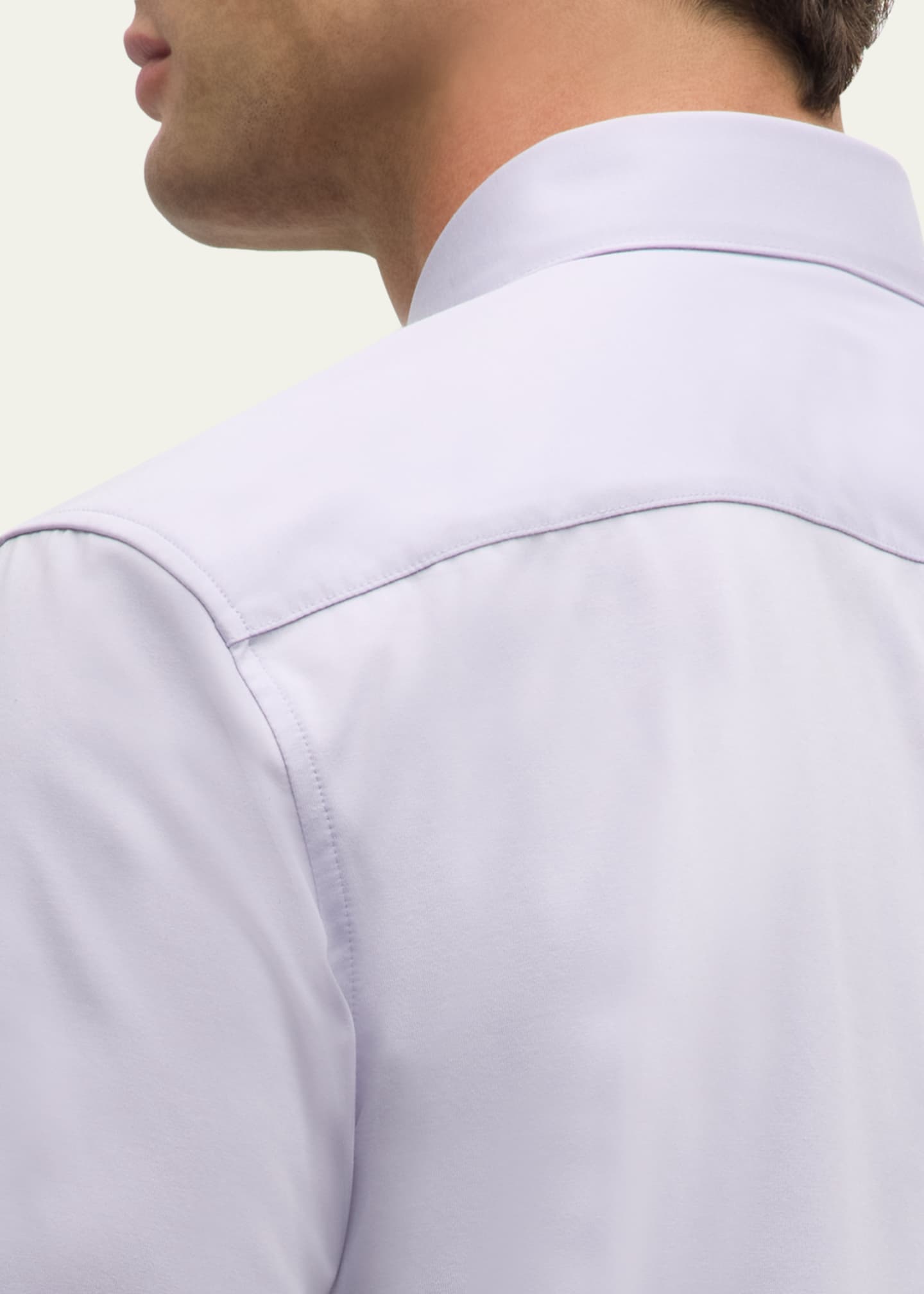 Theory Men's Irving Short Sleeve Shirt in Structure Knit - Bergdorf Goodman