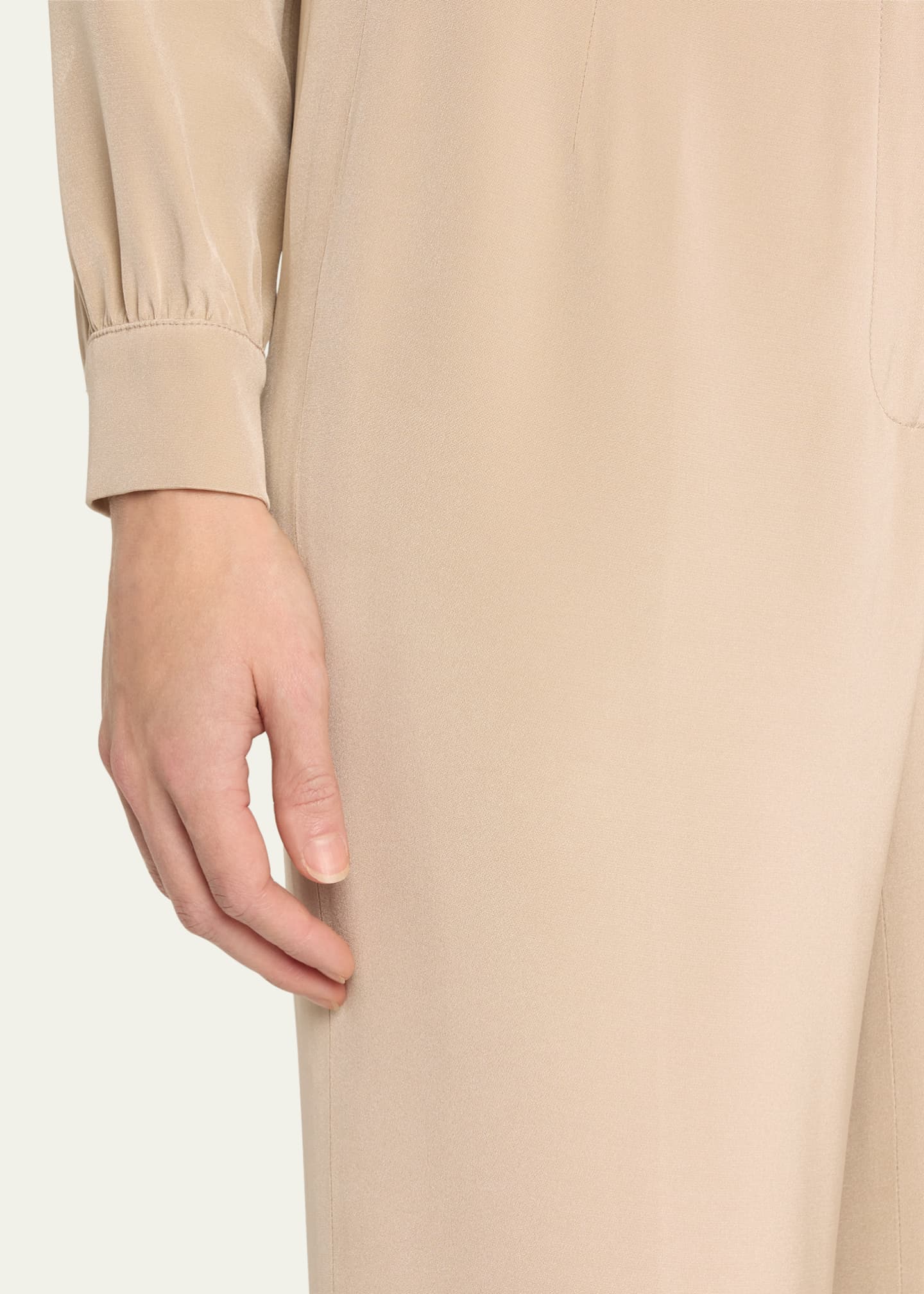 Libertine Fawn Wide-Leg Silk Trousers - Bergdorf Goodman